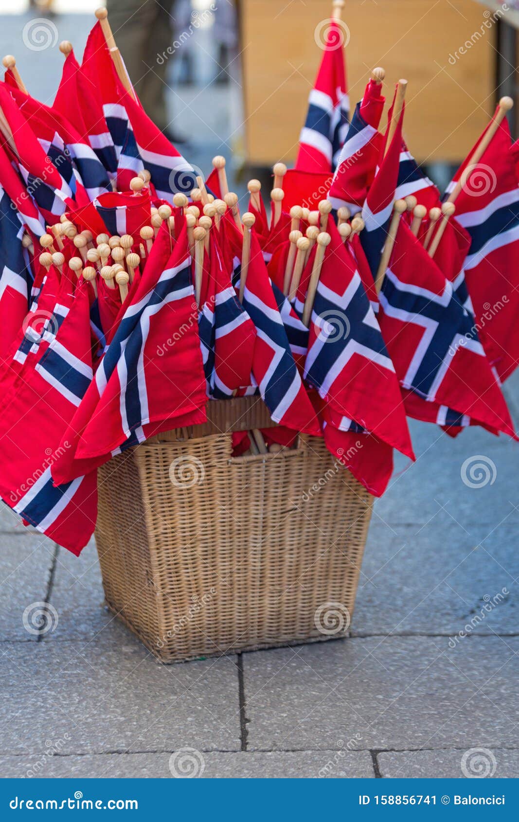 Norway Flags Basket stock image. Image of cross, norwegian - 158856741