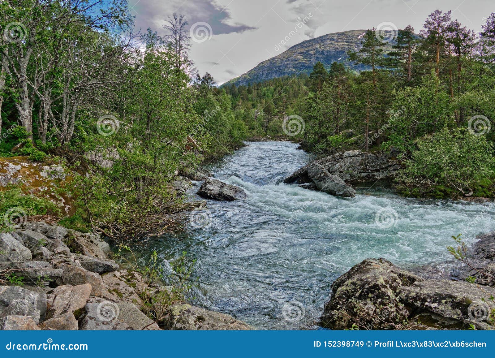 Norway. Hike through the Beautiful Rauma Stock Image - Image of beauty ...
