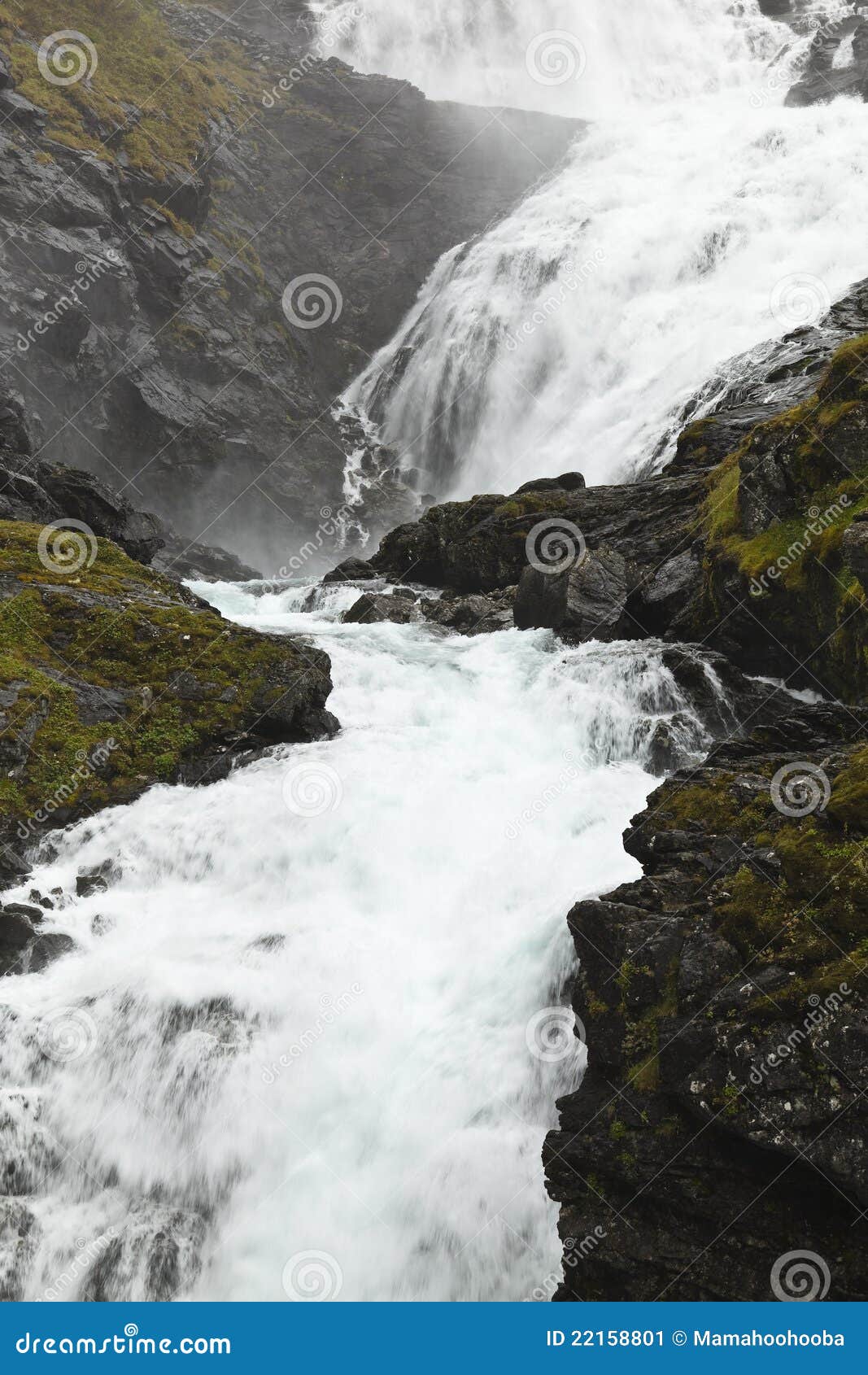 Norway: Kjosfossen Waterfall Stock Image - Image of country, countries ...