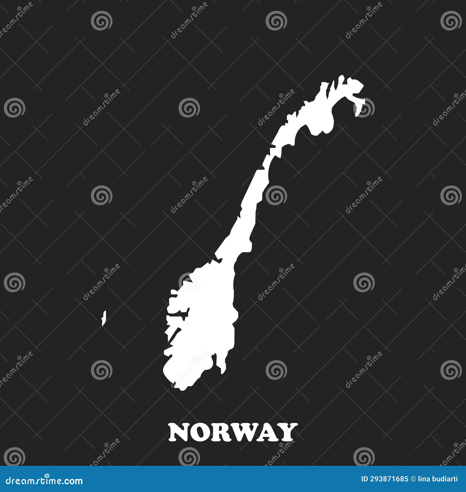 Norway map icon stock vector. Illustration of isolated - 293871685