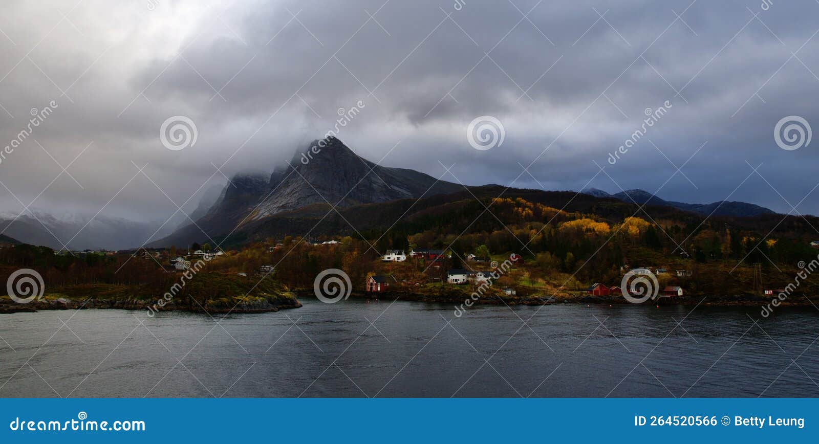 Beautiful Landscape of Ornes with Mountains and Fjords in Norway Stock ...