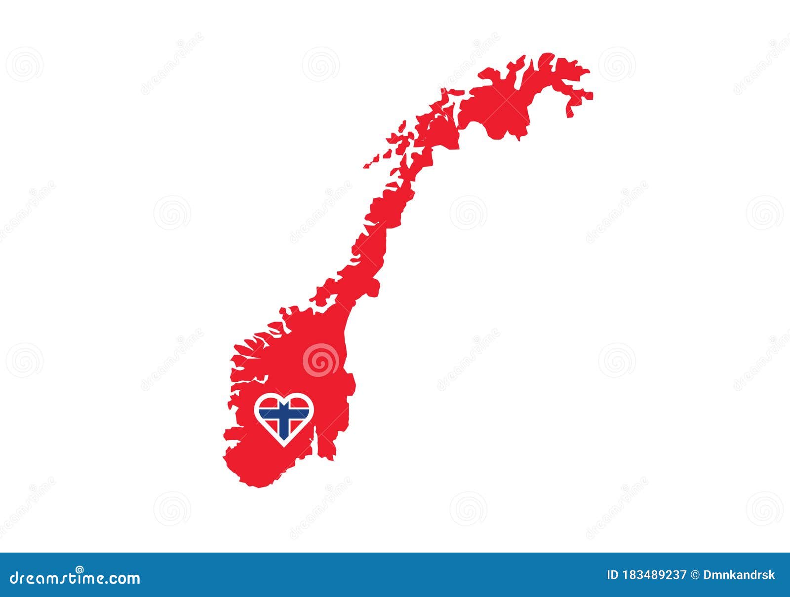 Norway Outline Map National Borders Country Shape Stock Vector ...