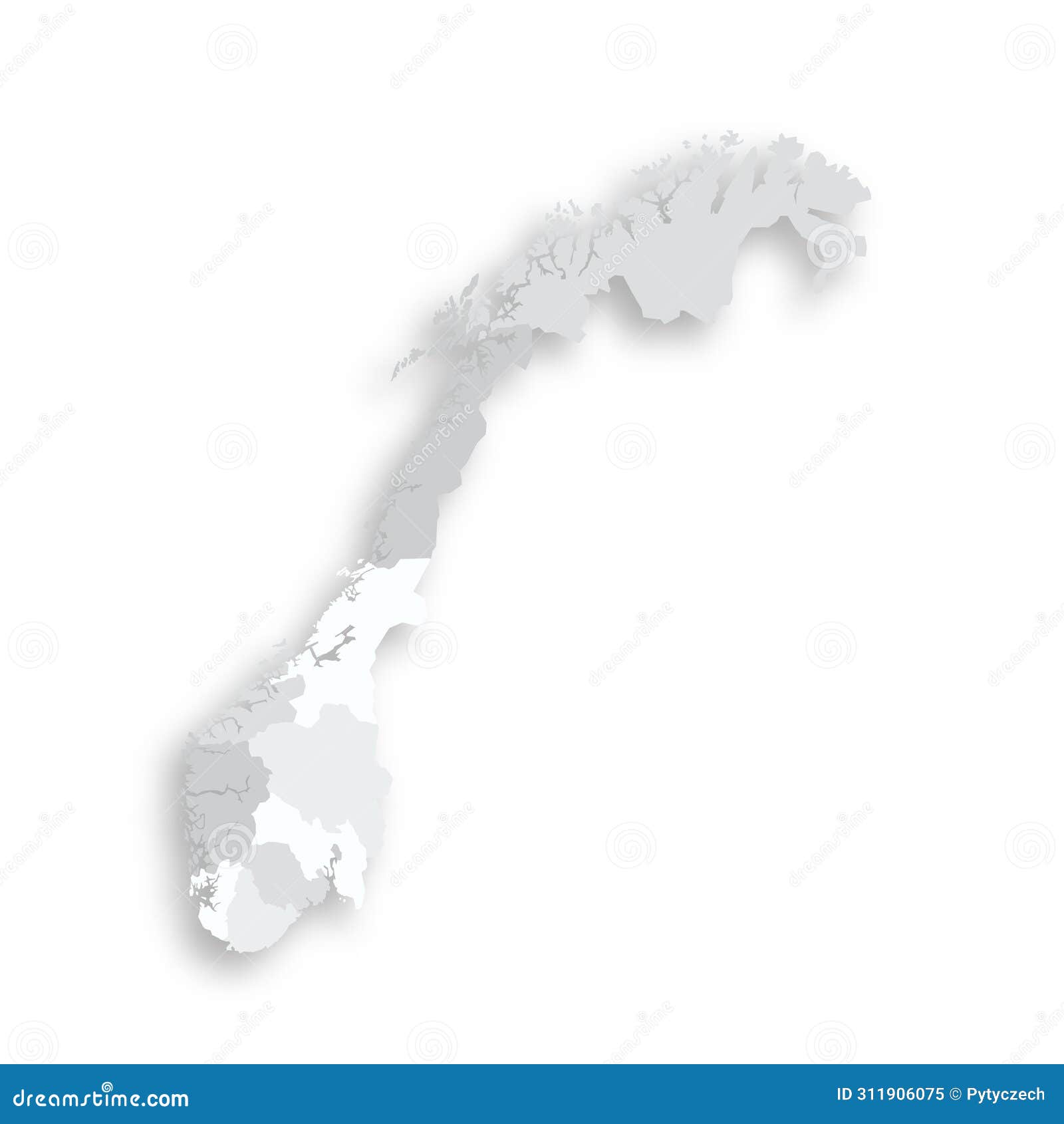 Norway Political Map Of Administrative Divisions Stock Image ... Norway Political Map Of Administrative Divisions Stock Image ...