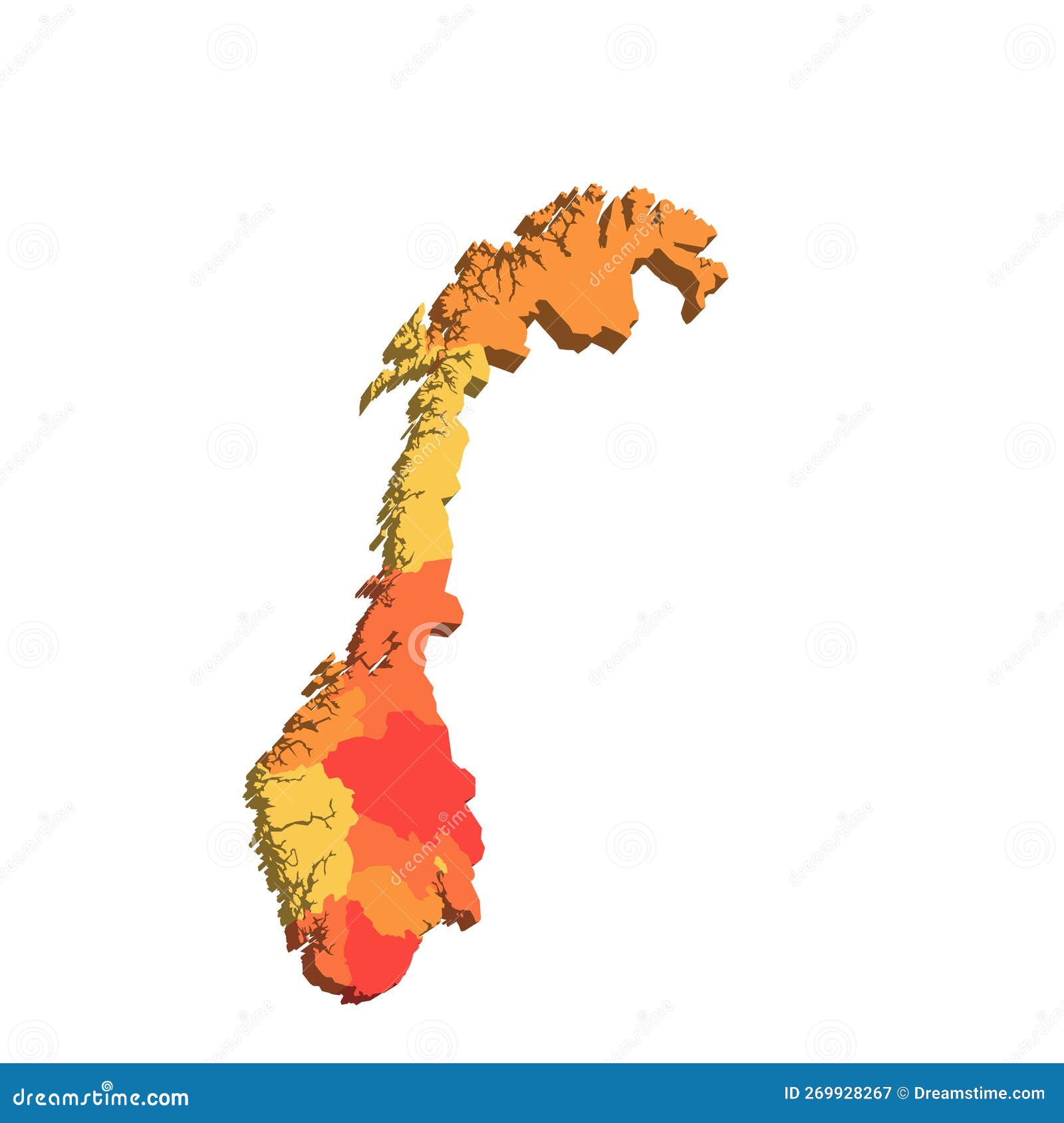 Norway Political Map of Administrative Divisions Stock Vector ... Norway Political Map of Administrative Divisions Stock Vector ...