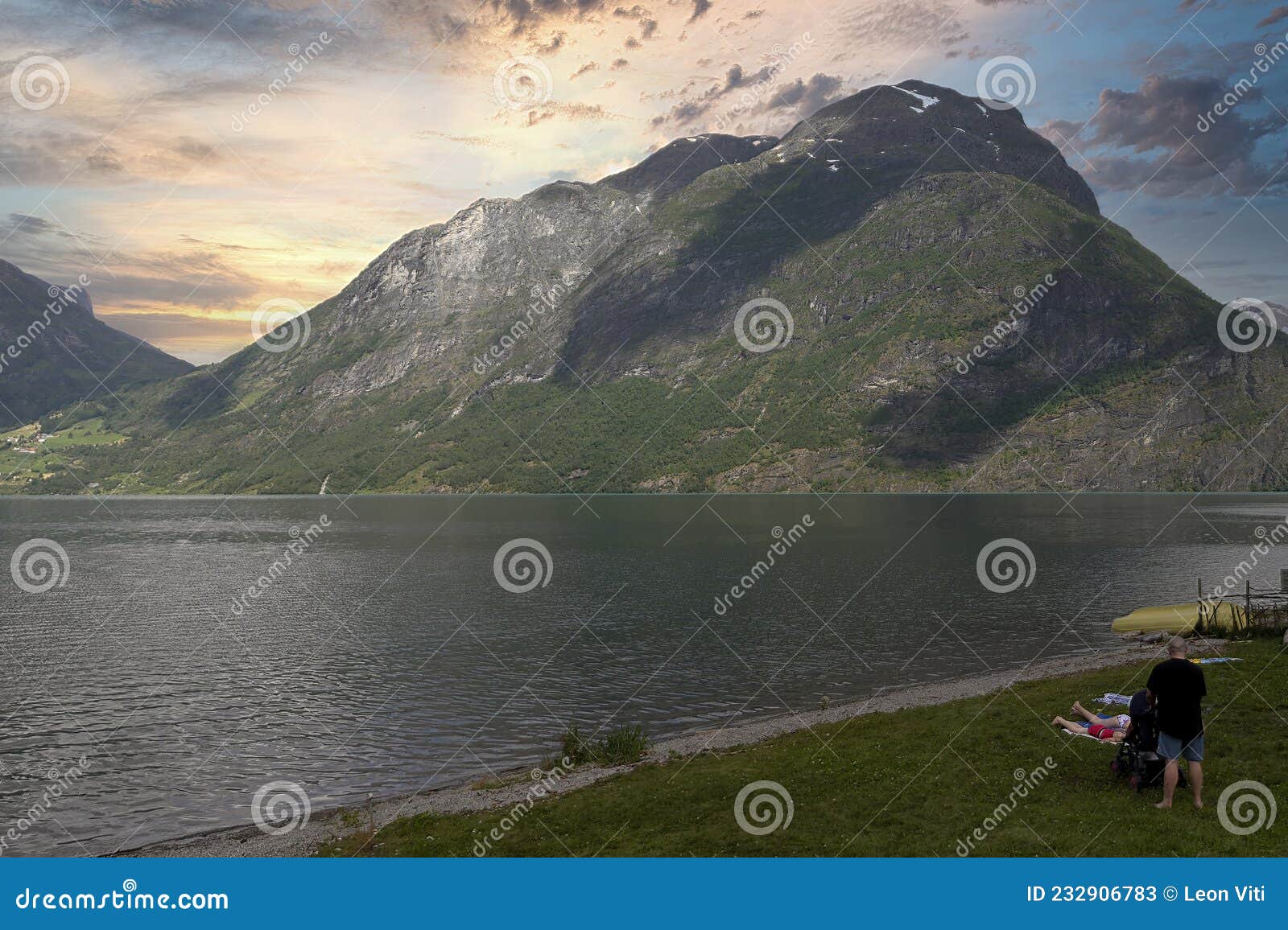Norway in summer stock image. Image of large, scenery - 232906783