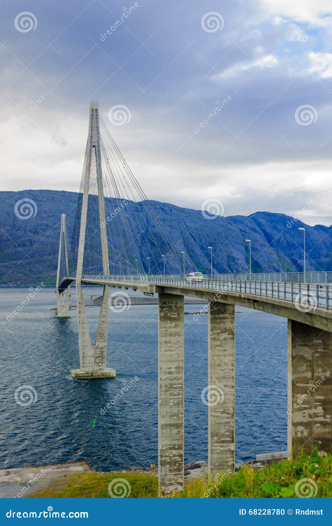 Norwegian Bridge on RV17 stock photo. Image of norway - 68228780
