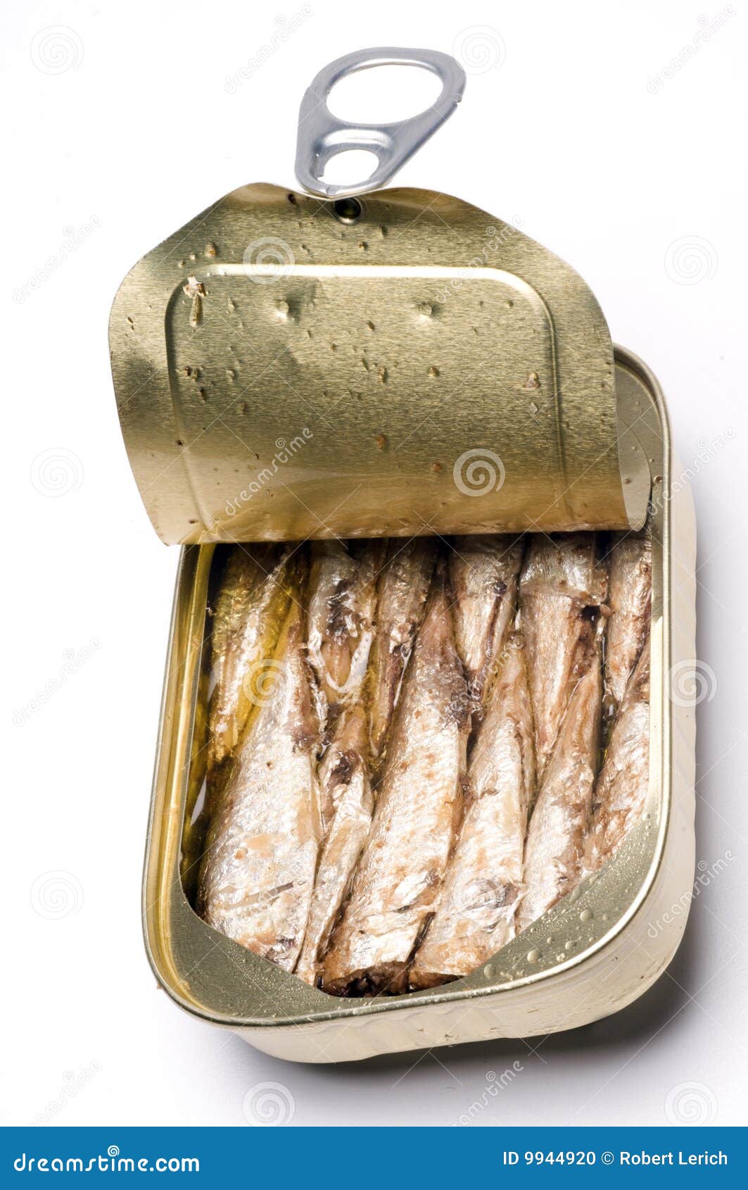 Norwegian Brisling Sardines in Can Stock Photo - Image of photograph ...