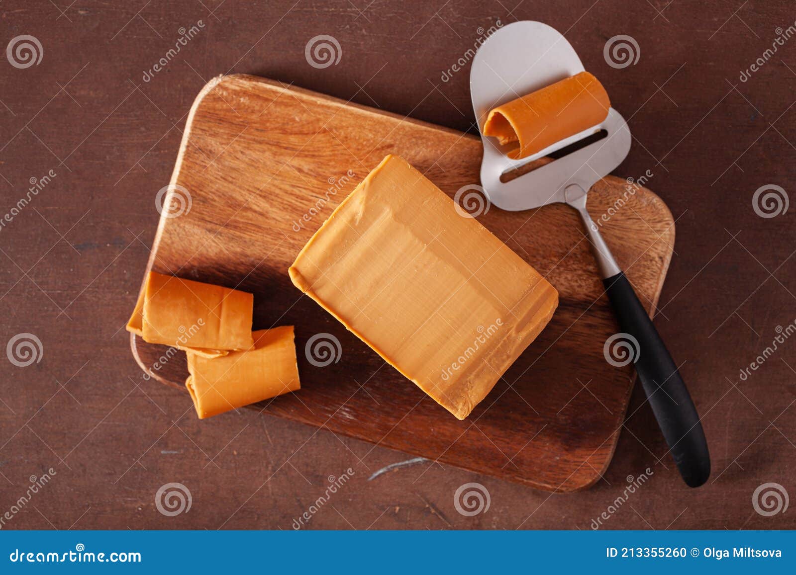 Norwegian Brunost Traditional Brown Cheese Stock Photo - Image of ...