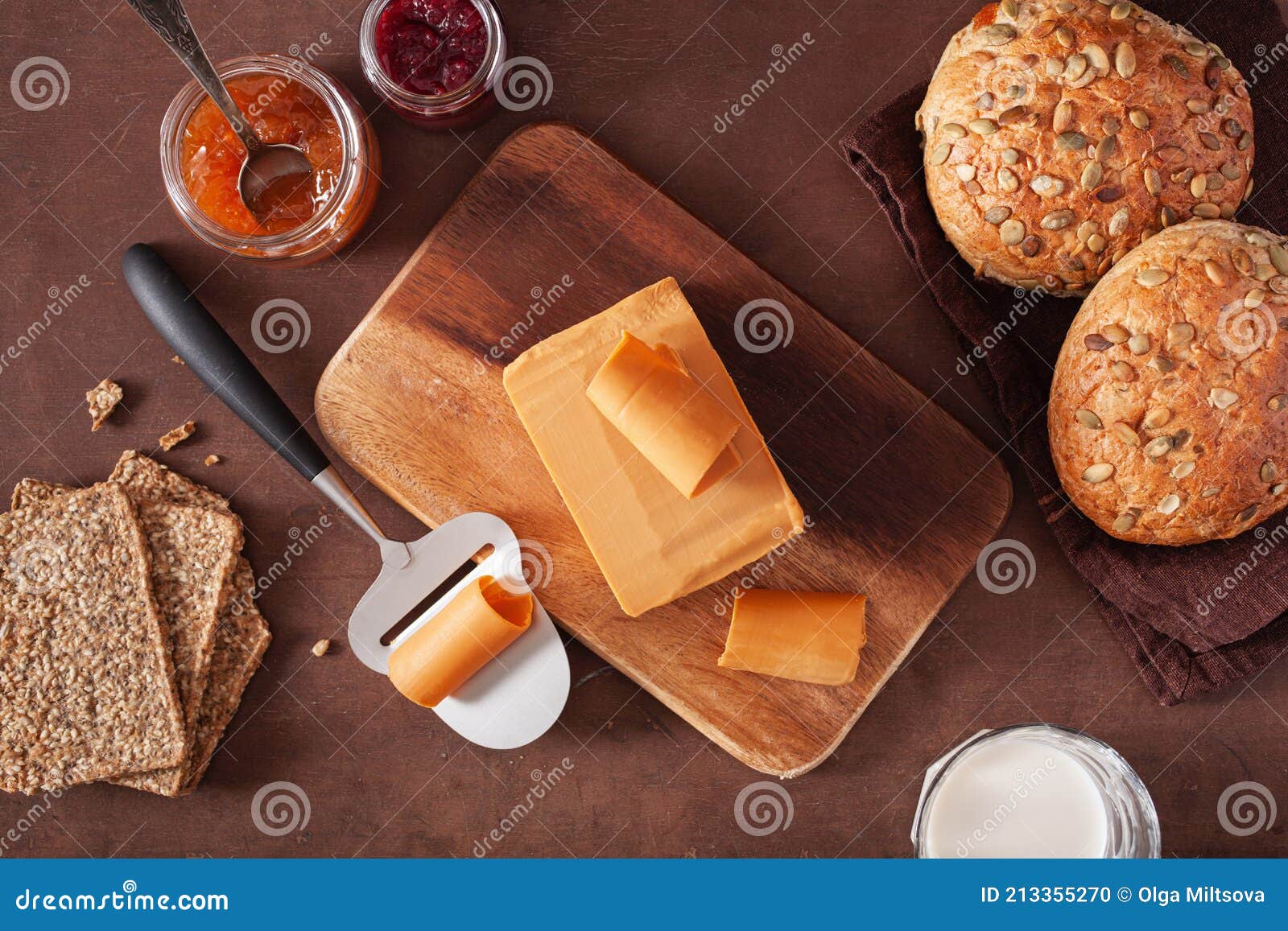 Norwegian Brunost Traditional Brown Cheese Stock Photo - Image of ...
