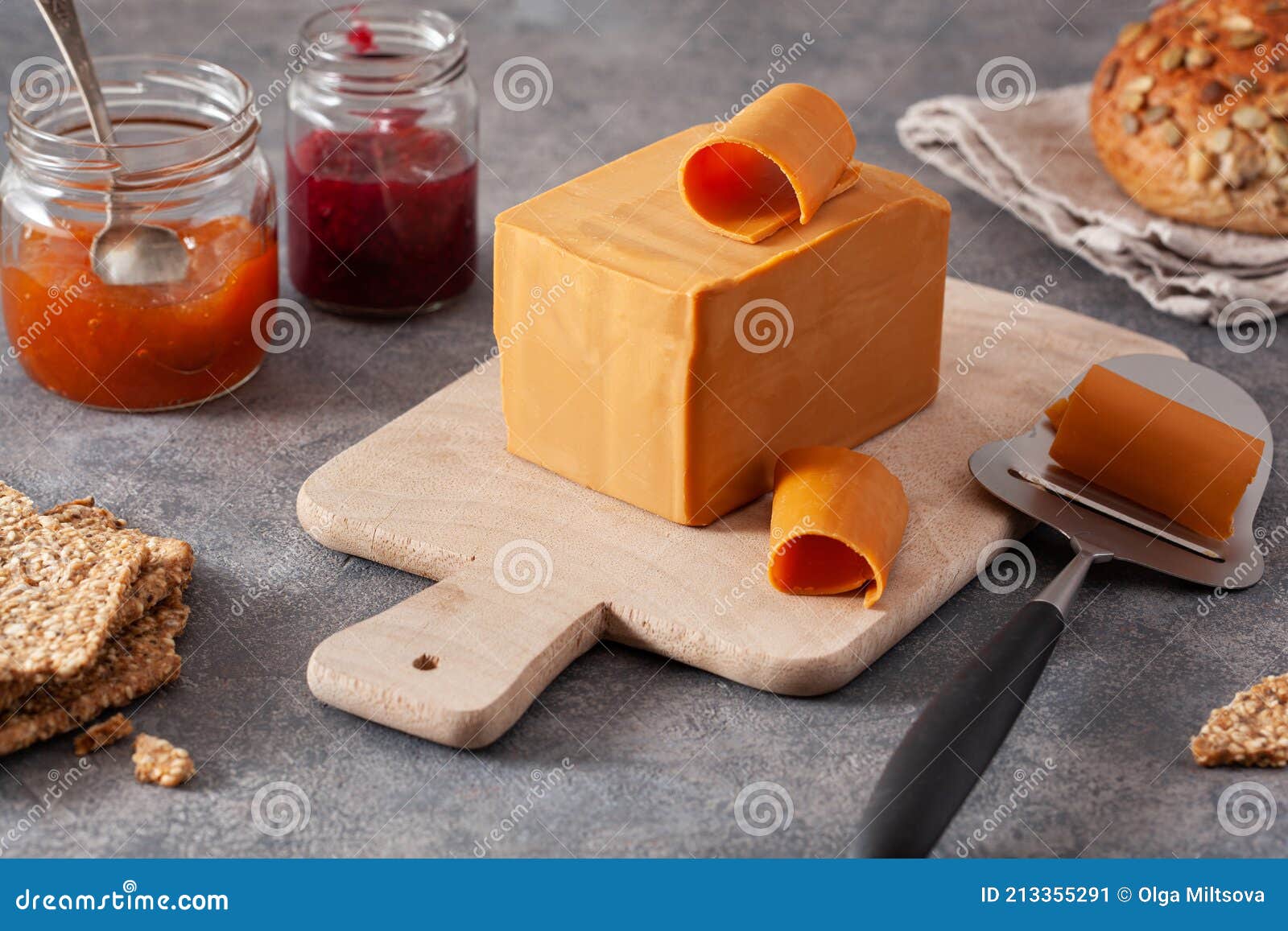 Norwegian Brunost Traditional Brown Cheese Stock Image - Image of norge ...