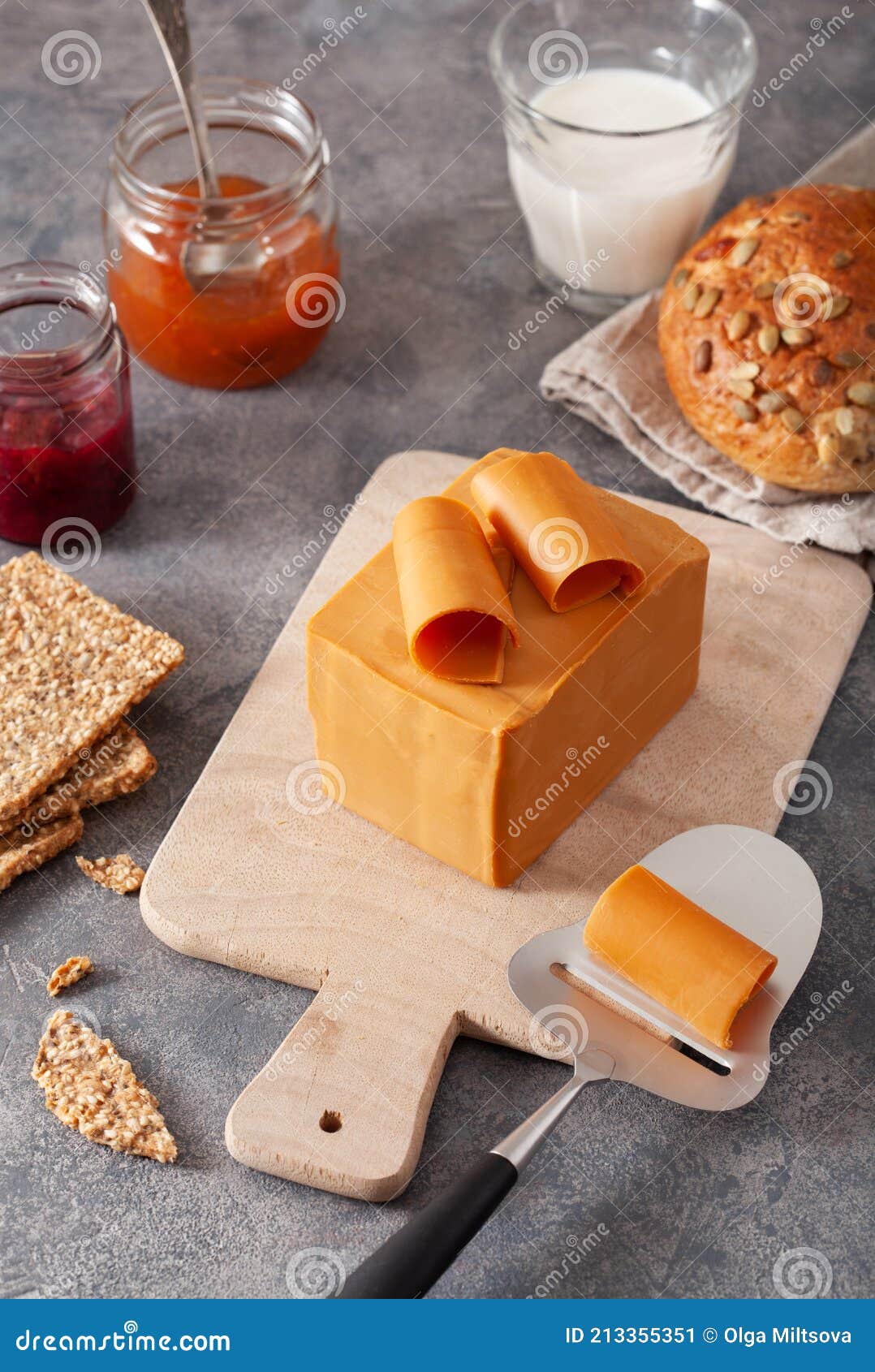 Norwegian Brunost Traditional Brown Cheese Stock Image - Image of ...