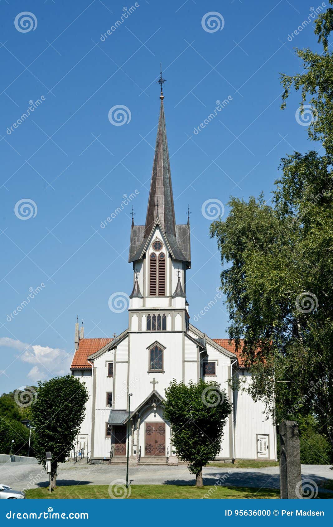 NORWEGIAN CHURCH stock photo. Image of beautiful, outdoors - 95636000