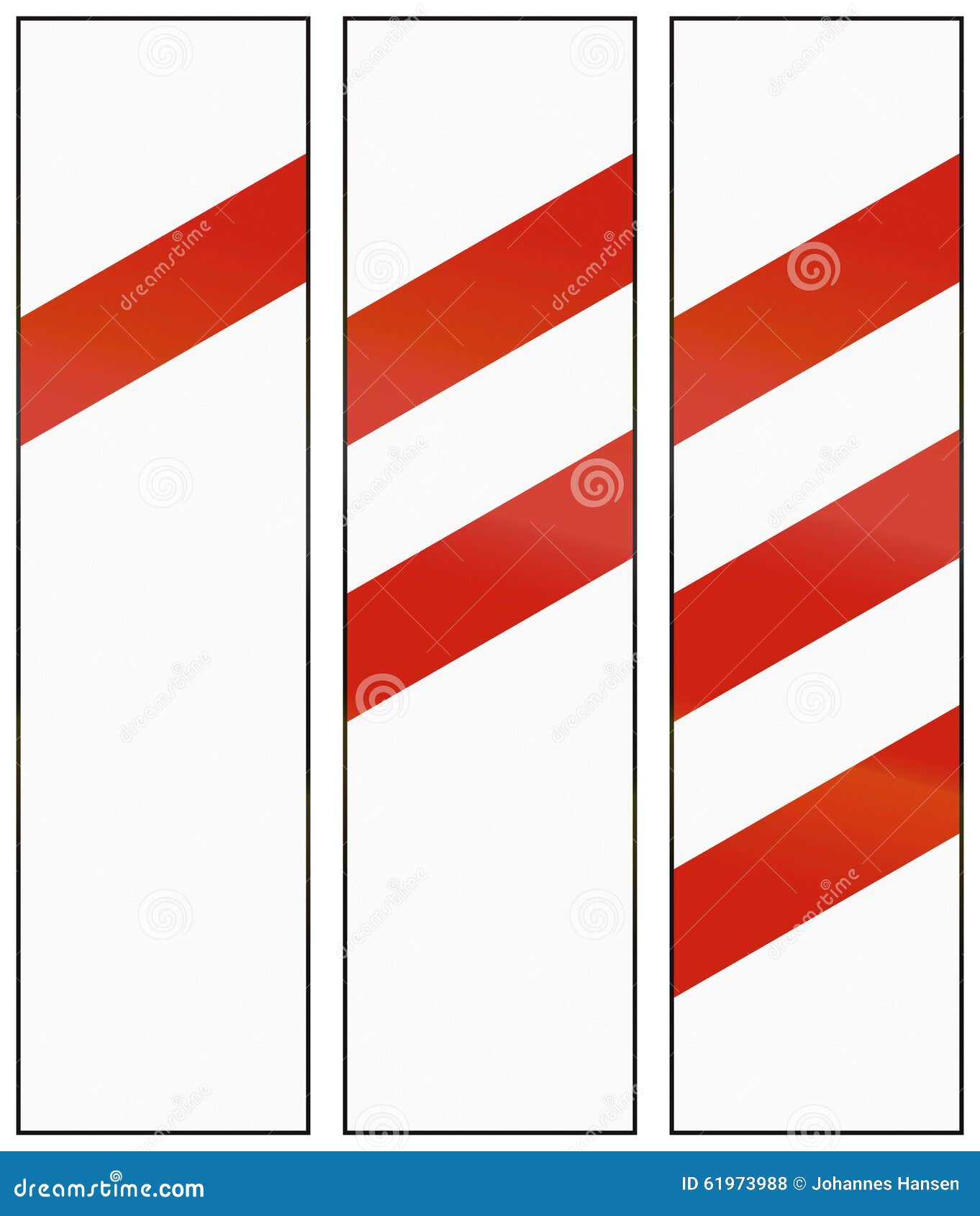 Norwegian Distance Markers in Front of a Level Crossing Stock ...