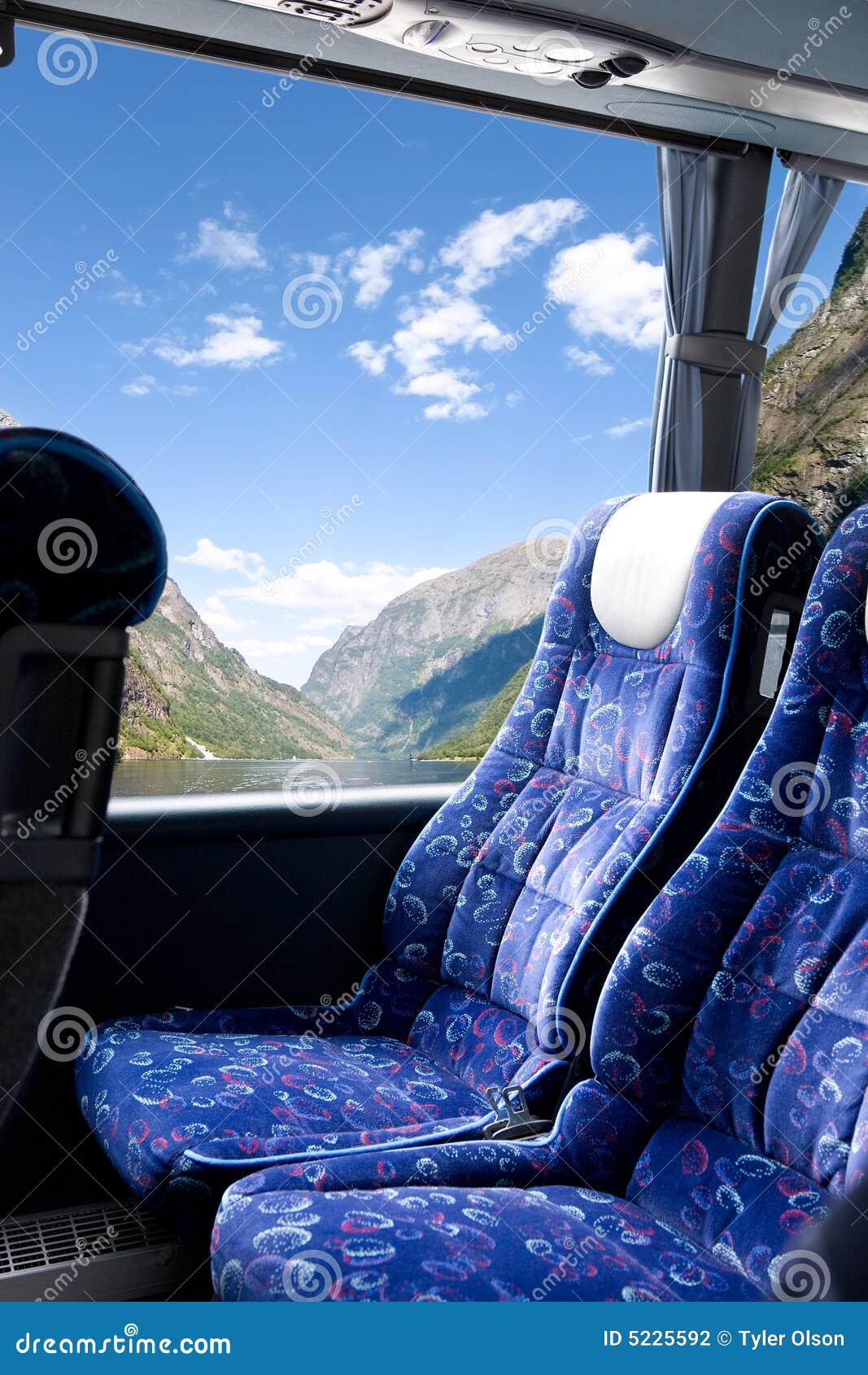Norwegian Fjord Bus Tour stock photo. Image of hill, holiday - 5225592