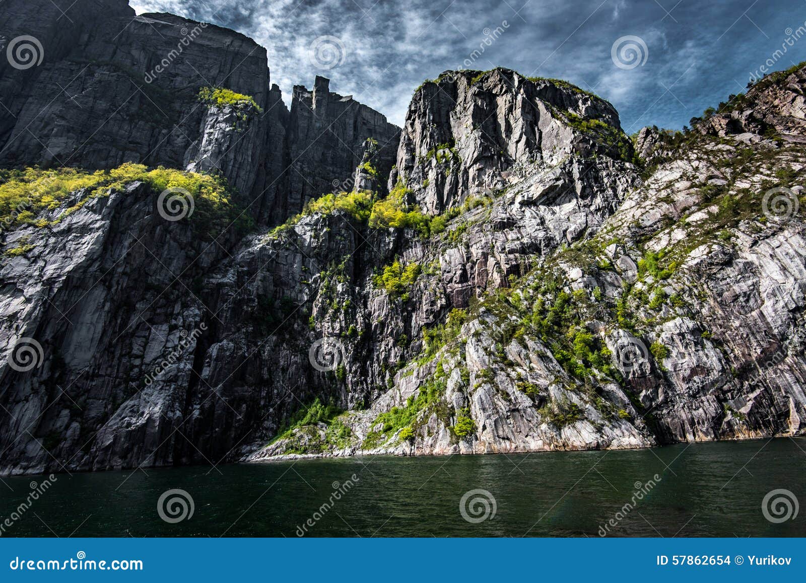 Norwegian fjords stock photo. Image of landscape, falls - 57862654