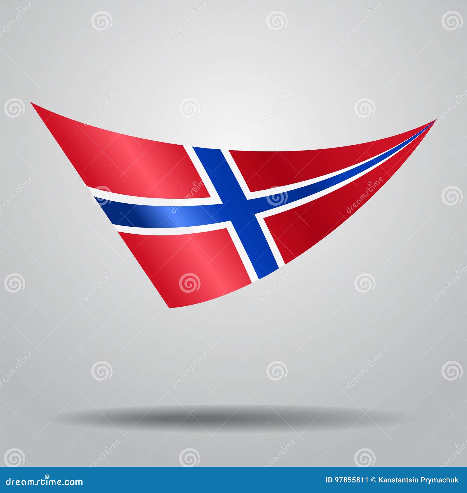 Norwegian Flag Background. Vector Illustration. Stock Vector ...