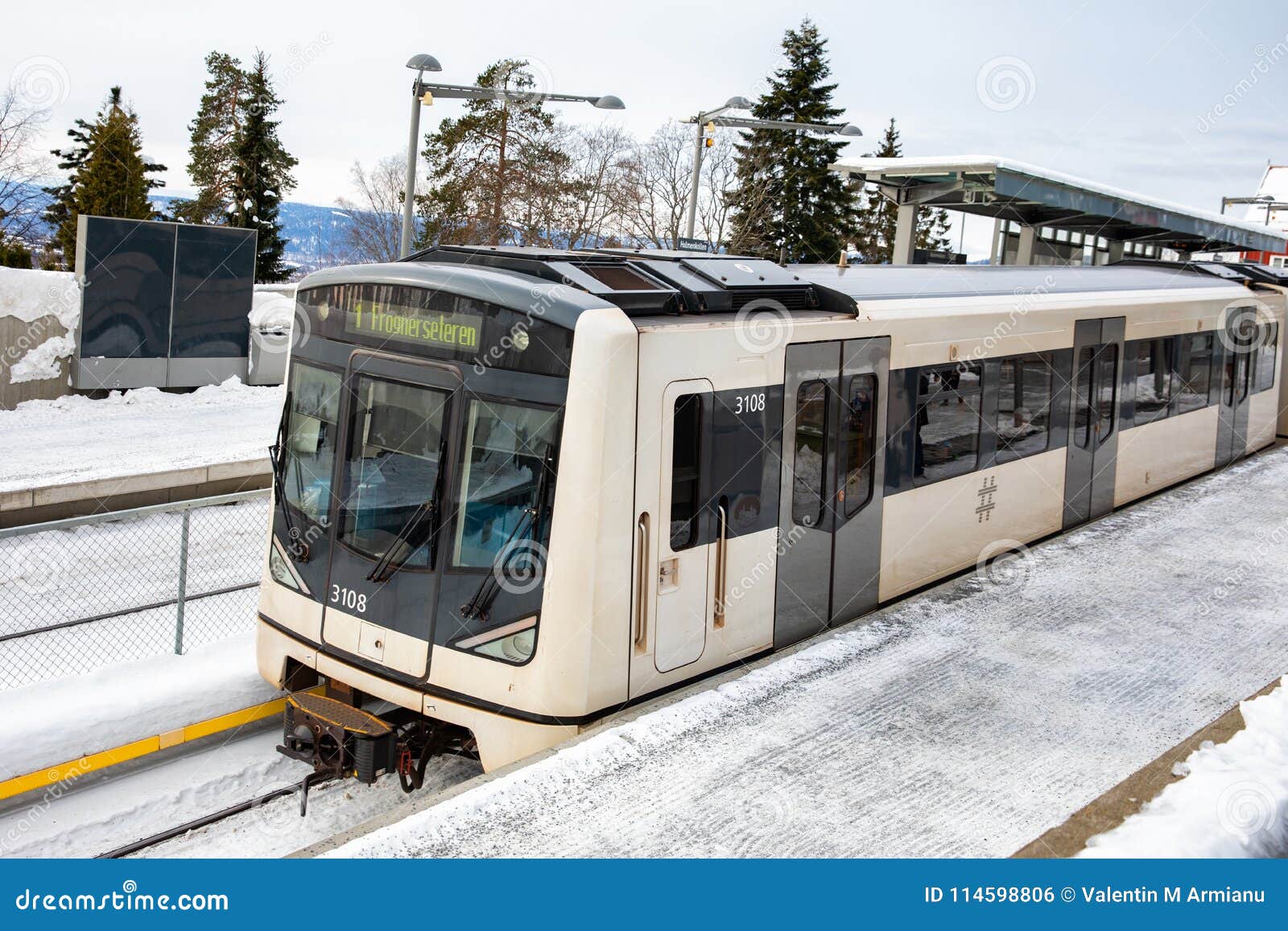Metro train editorial photo. Image of night, overground - 114598806