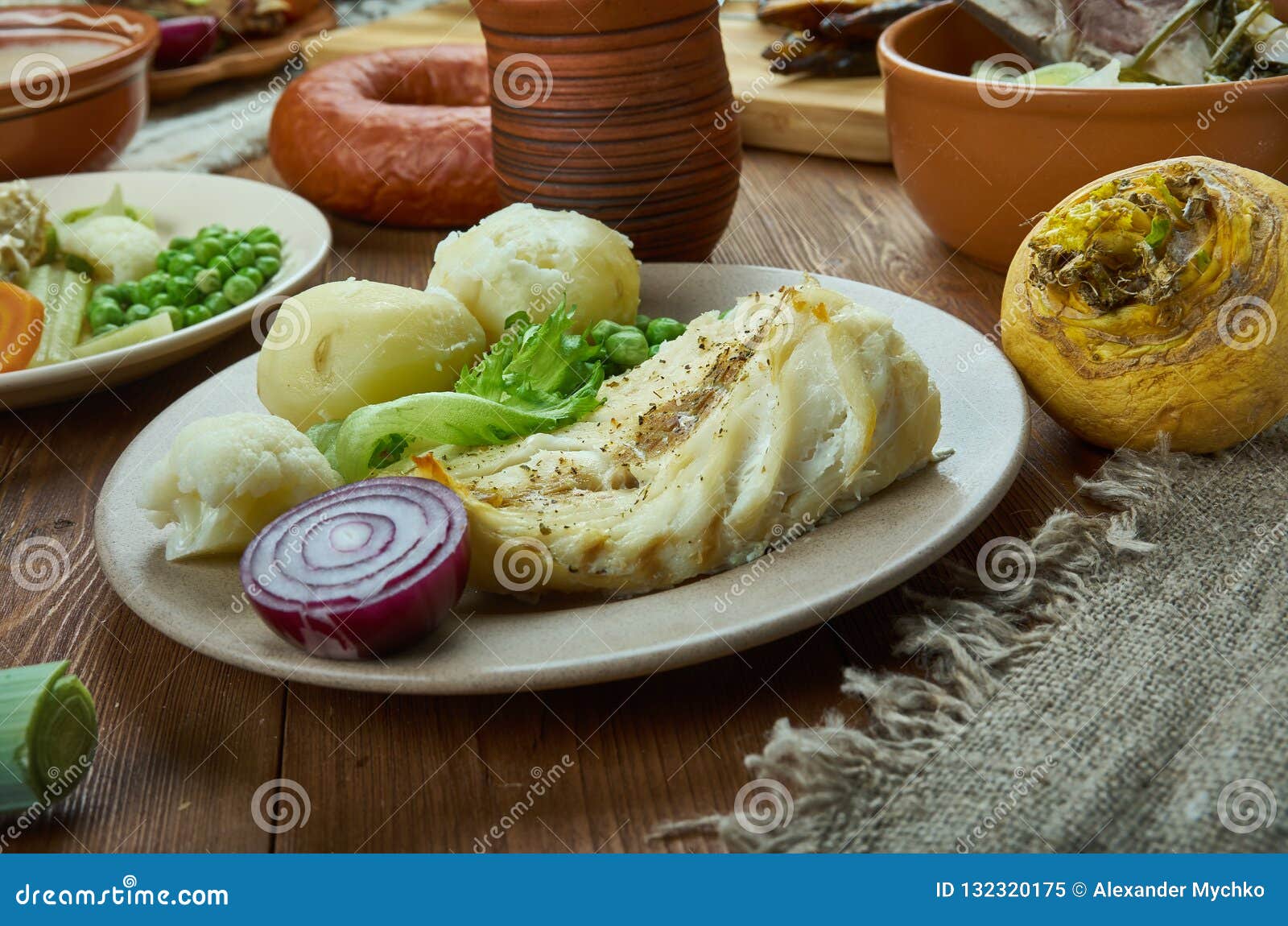 Norwegian Persetorsk stock image. Image of white, meal - 132320175