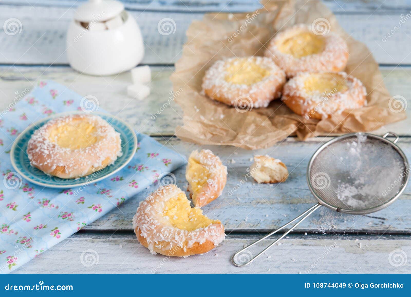 Norwegian School Buns Skoleboller Stock Image - Image of norway, sugar ...
