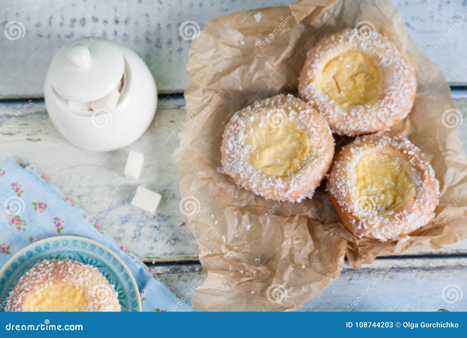 Norwegian School Buns Skoleboller Stock Image - Image of swedish, sugar ...