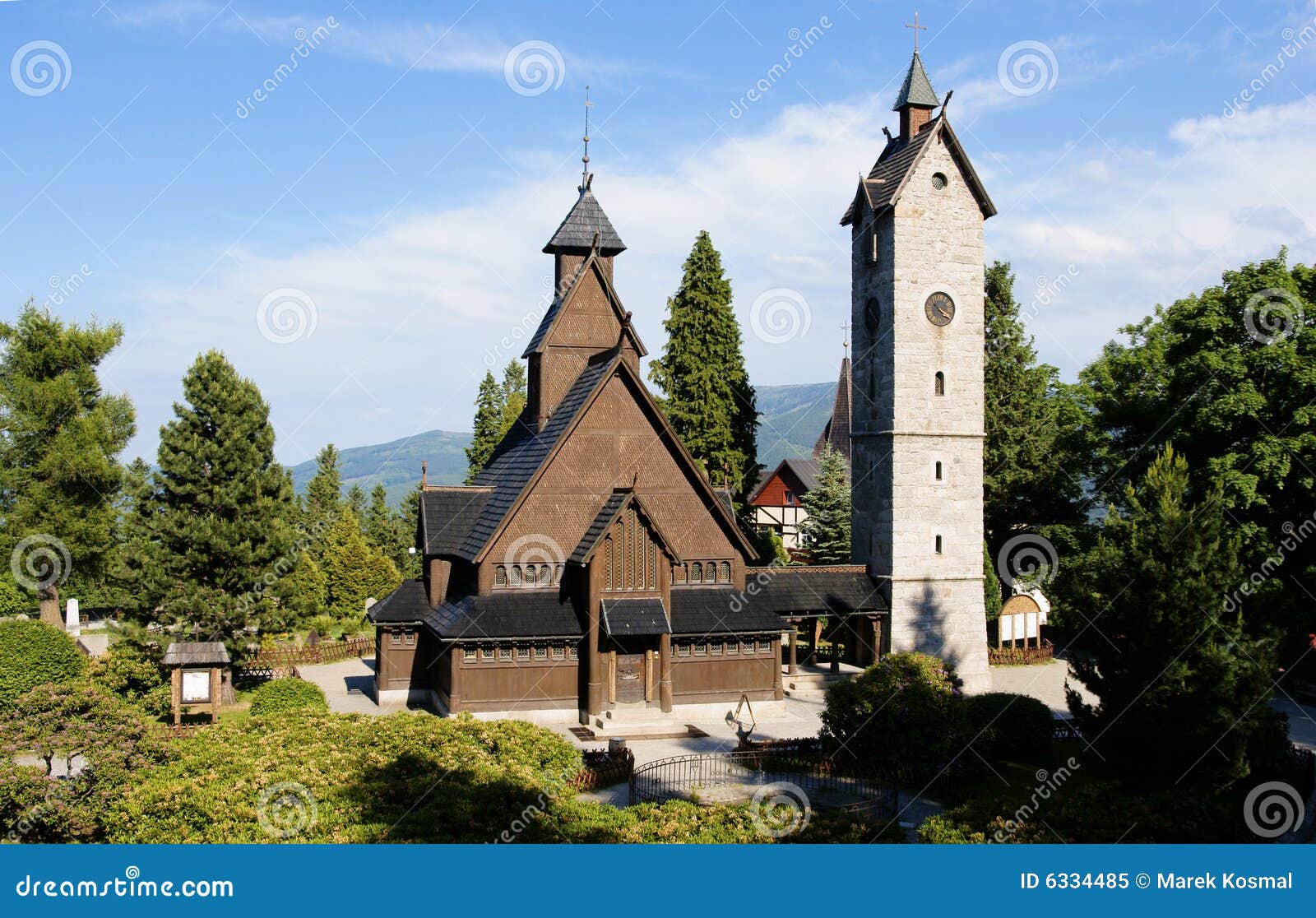 Norwegian temple Wang stock image. Image of polish, church - 6334485