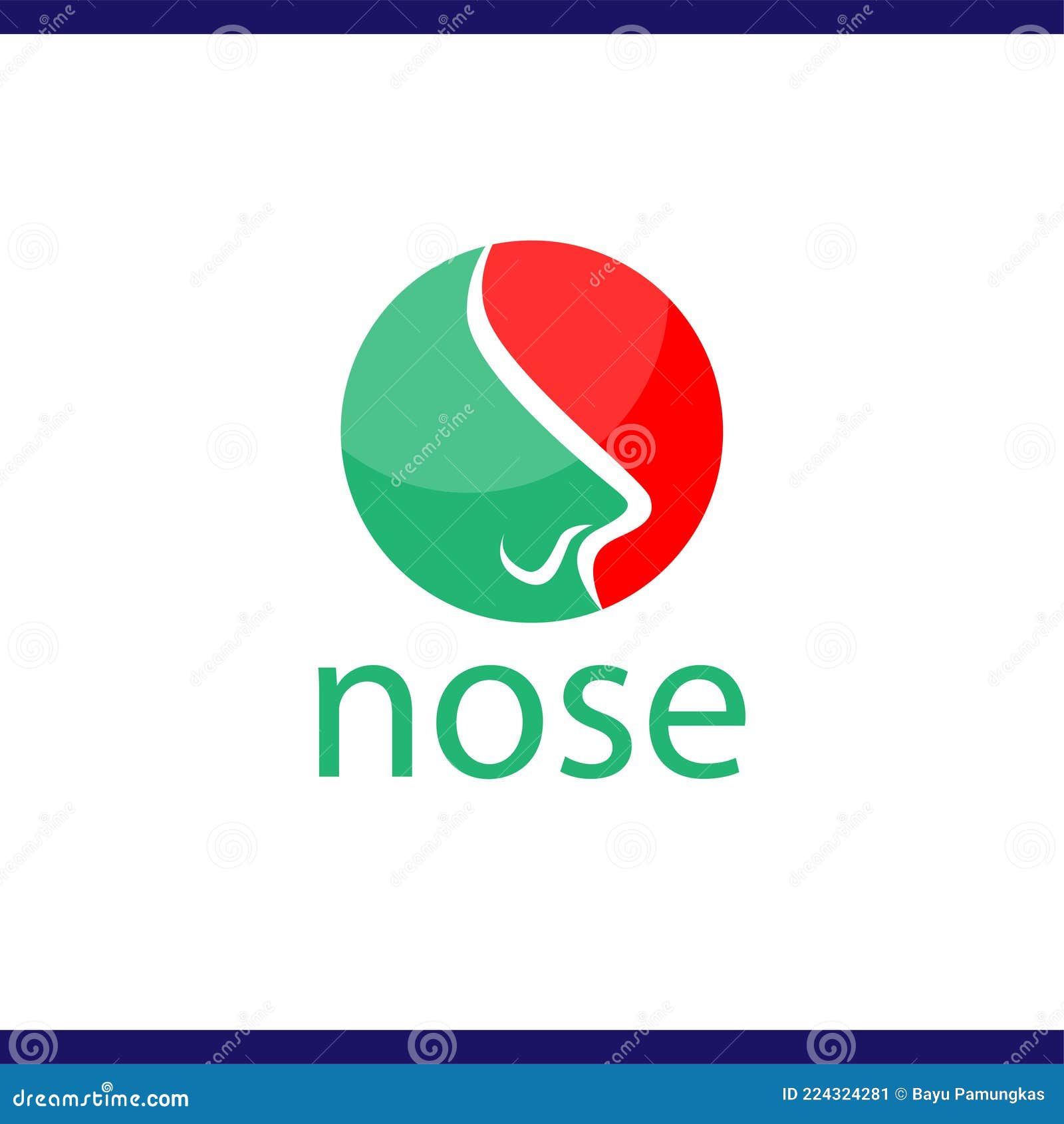 Nose Abstract Logo Vector Element. Nose Logo Template Stock Vector ...