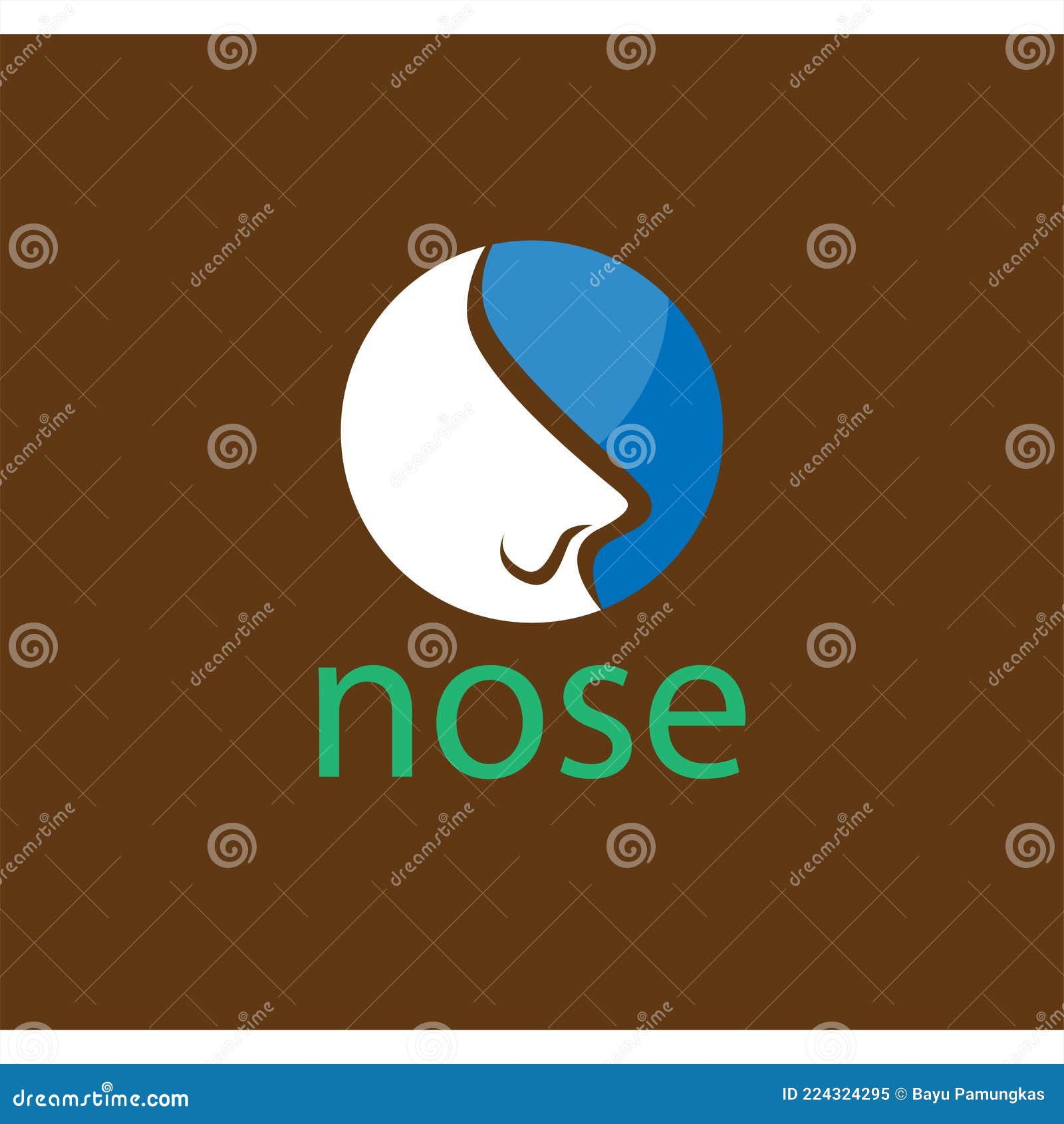 Nose Abstract Logo Vector Element. Nose Logo Template Stock Vector ...