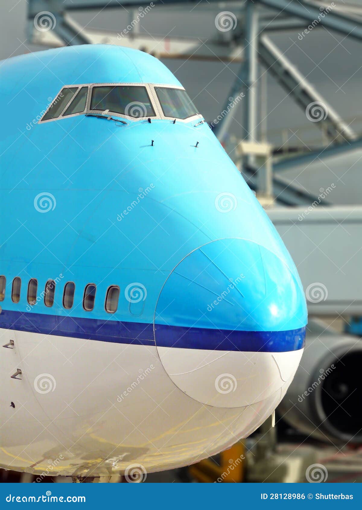 Nose big plane stock photo. Image of airplane, departure - 28128986