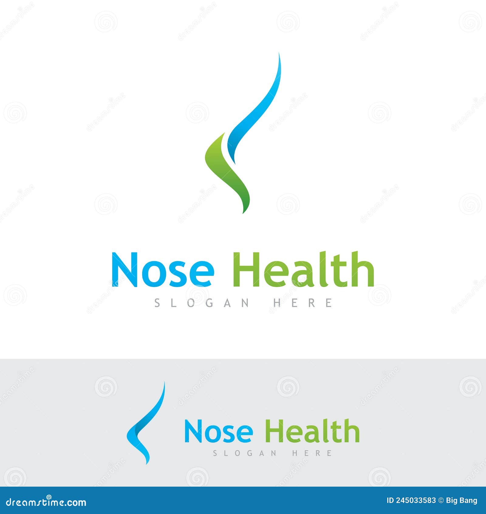 Nose Health Logo Vector, Nose Icon Illustration Design Template Stock ...