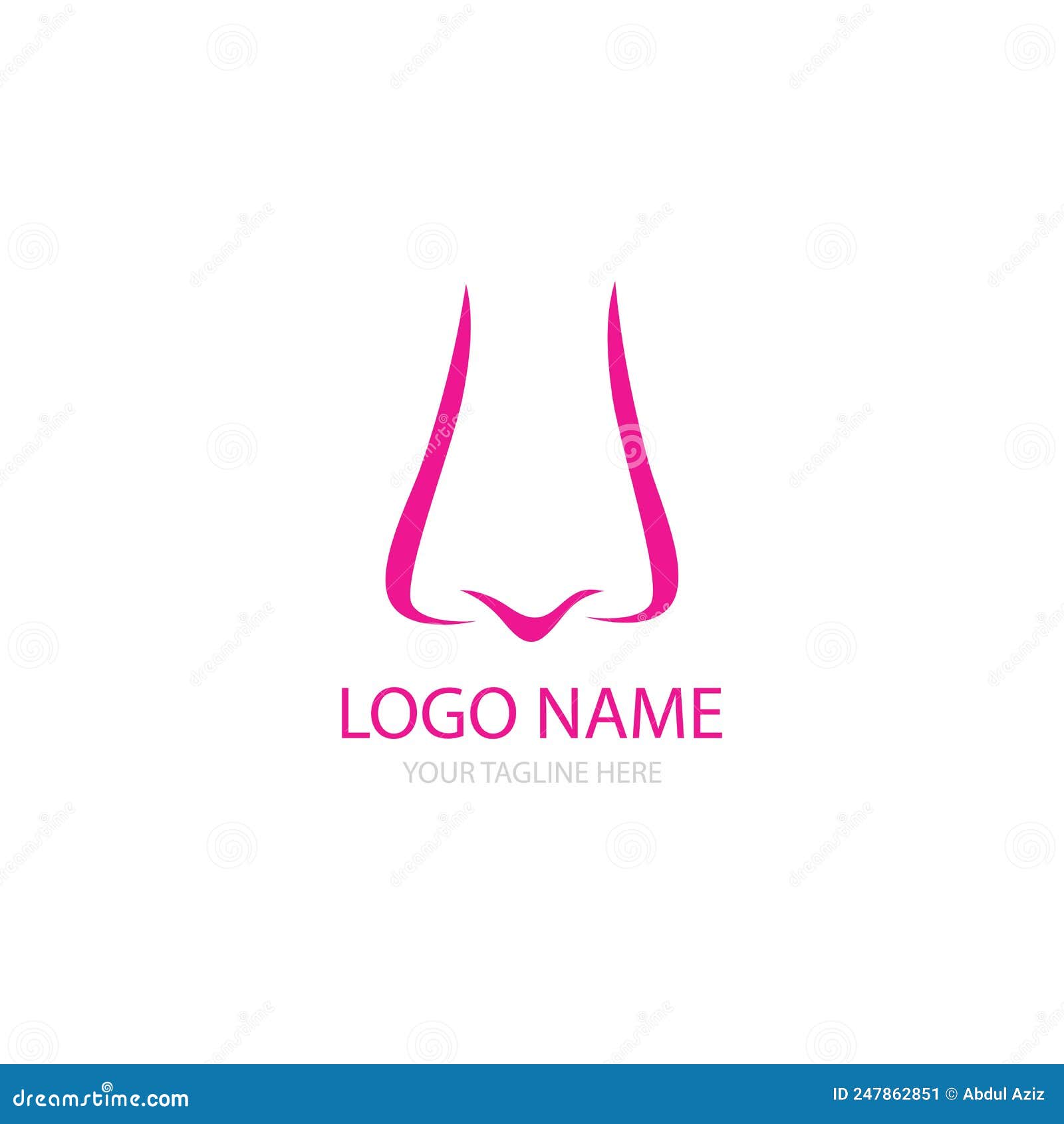 Nose icon logo free vector stock vector. Illustration of isolated ...