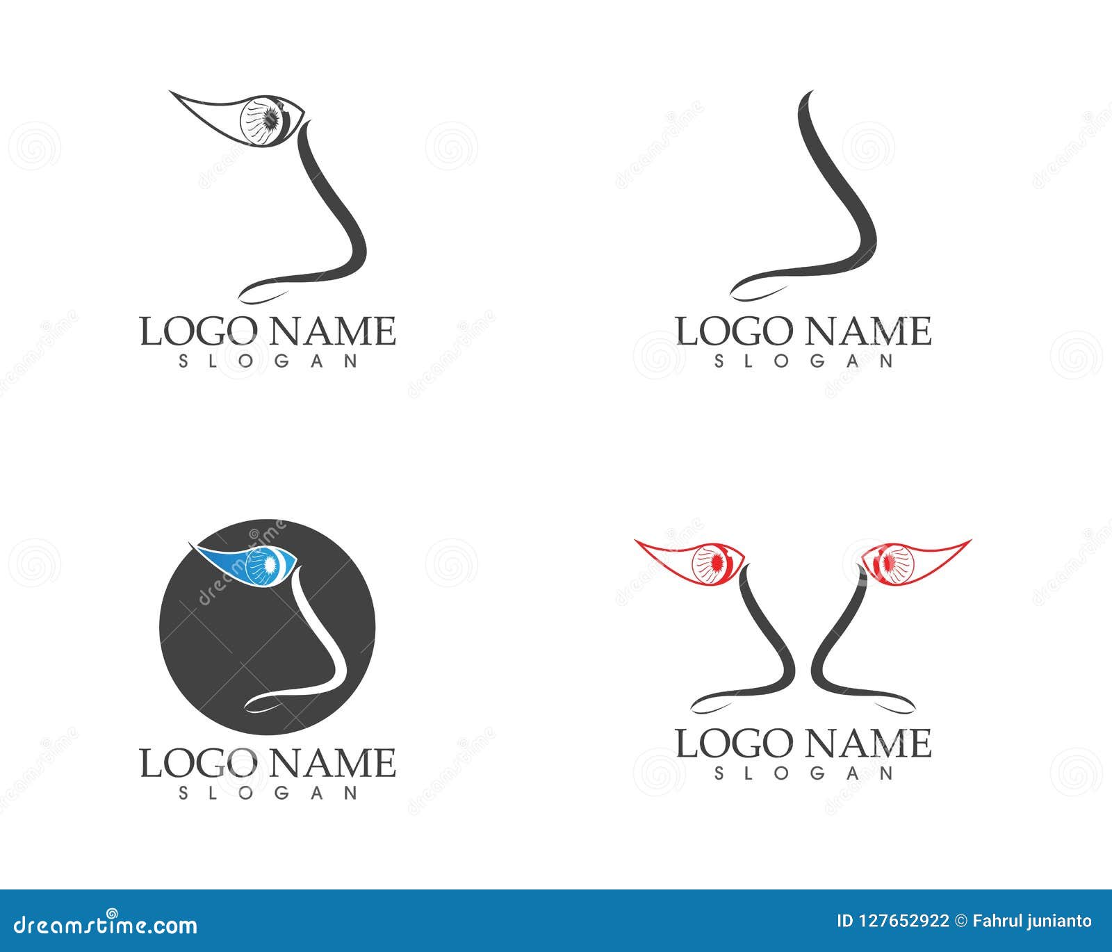 Nose Icon Logo Vector Template Stock Vector - Illustration of graphic ...