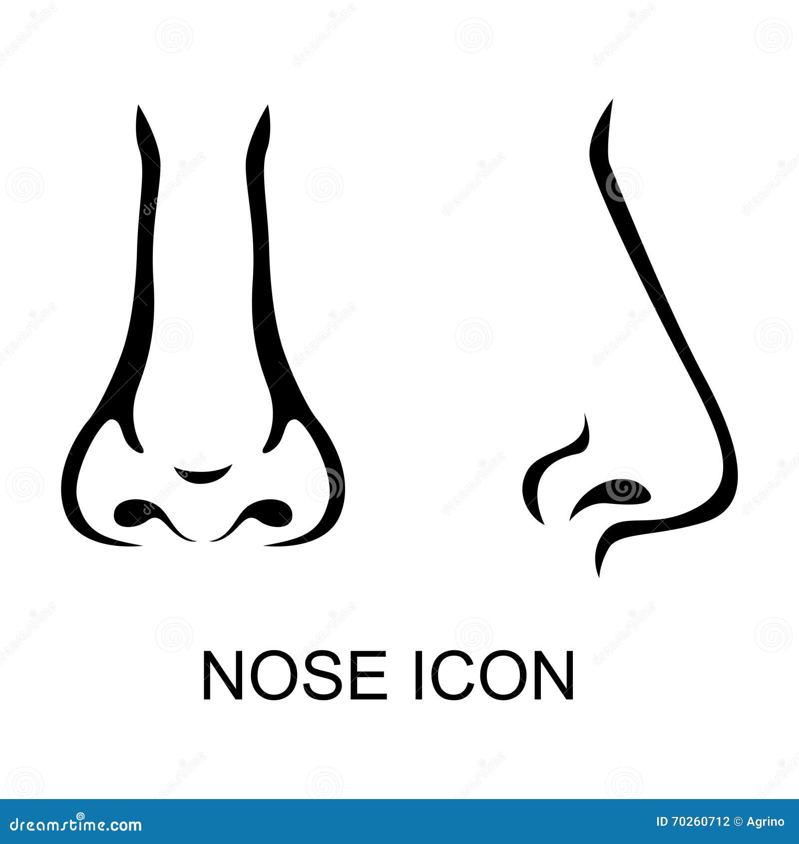Nose image icon stock vector. Illustration of collection - 70260712