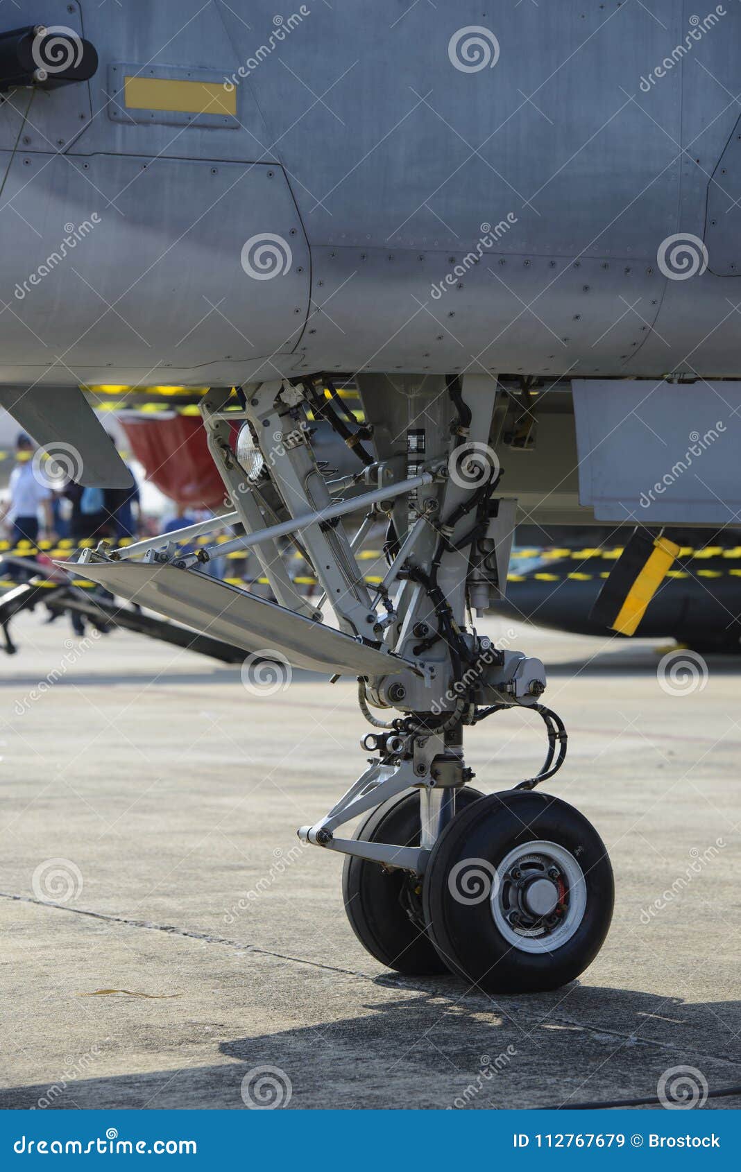 Nose Landing Gear And Fuselage Of Big Wide Body Aircraft Stock ...