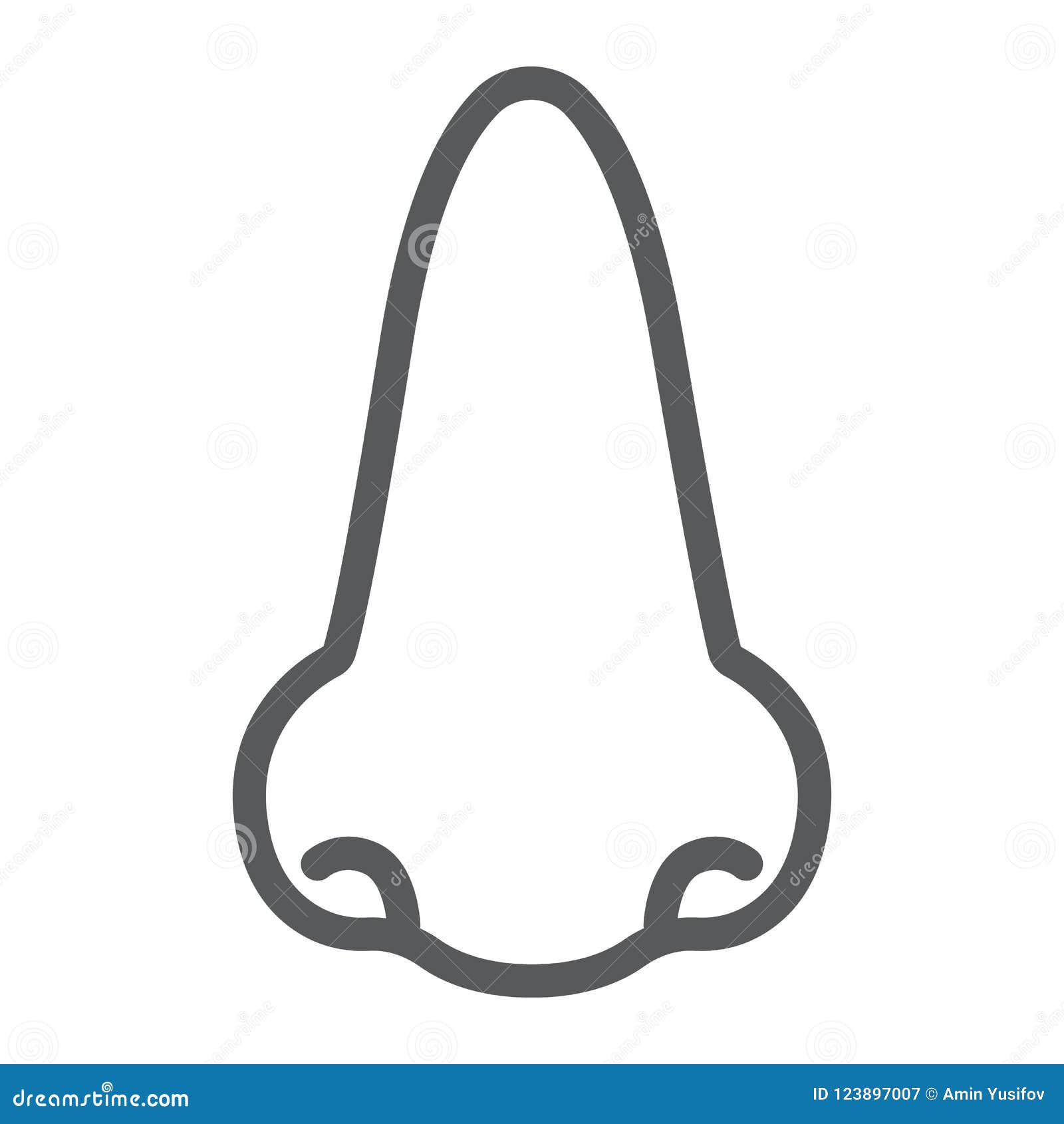 Nose Line Icon, Anatomy and Biology, Rhinology Stock Vector ... Nose Line Icon, Anatomy and Biology, Rhinology Stock Vector ...