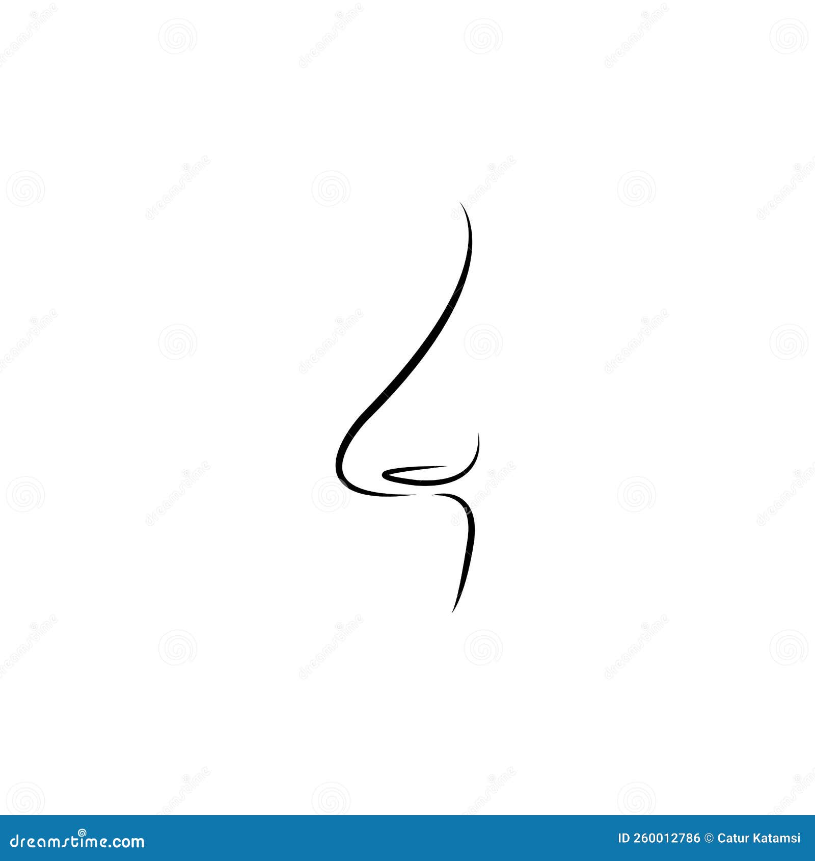 Nose logo icon vector stock illustration. Illustration of smell - 260012786