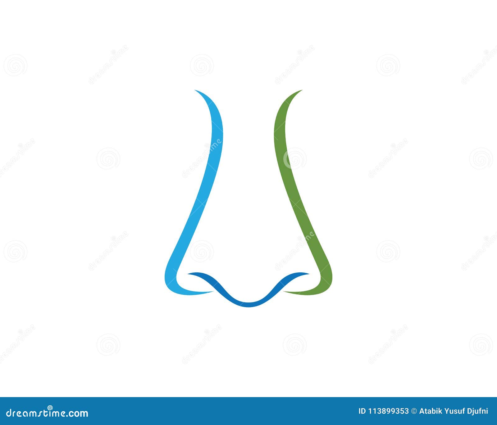 Nose vector icon stock vector. Illustration of isolated - 113899353
