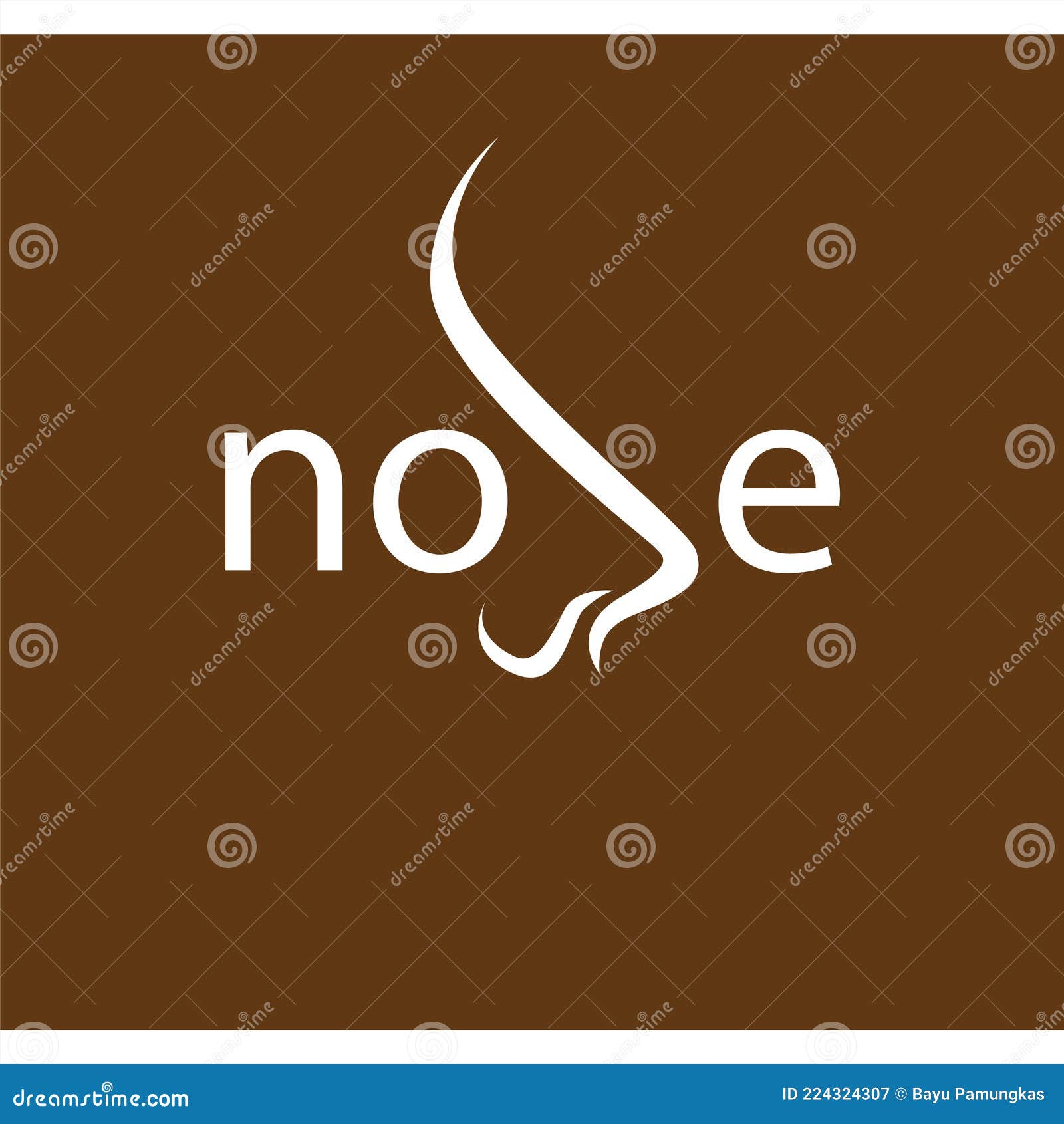 Nose Logo Vector Element. Nose Logotype Stock Vector - Illustration of ...