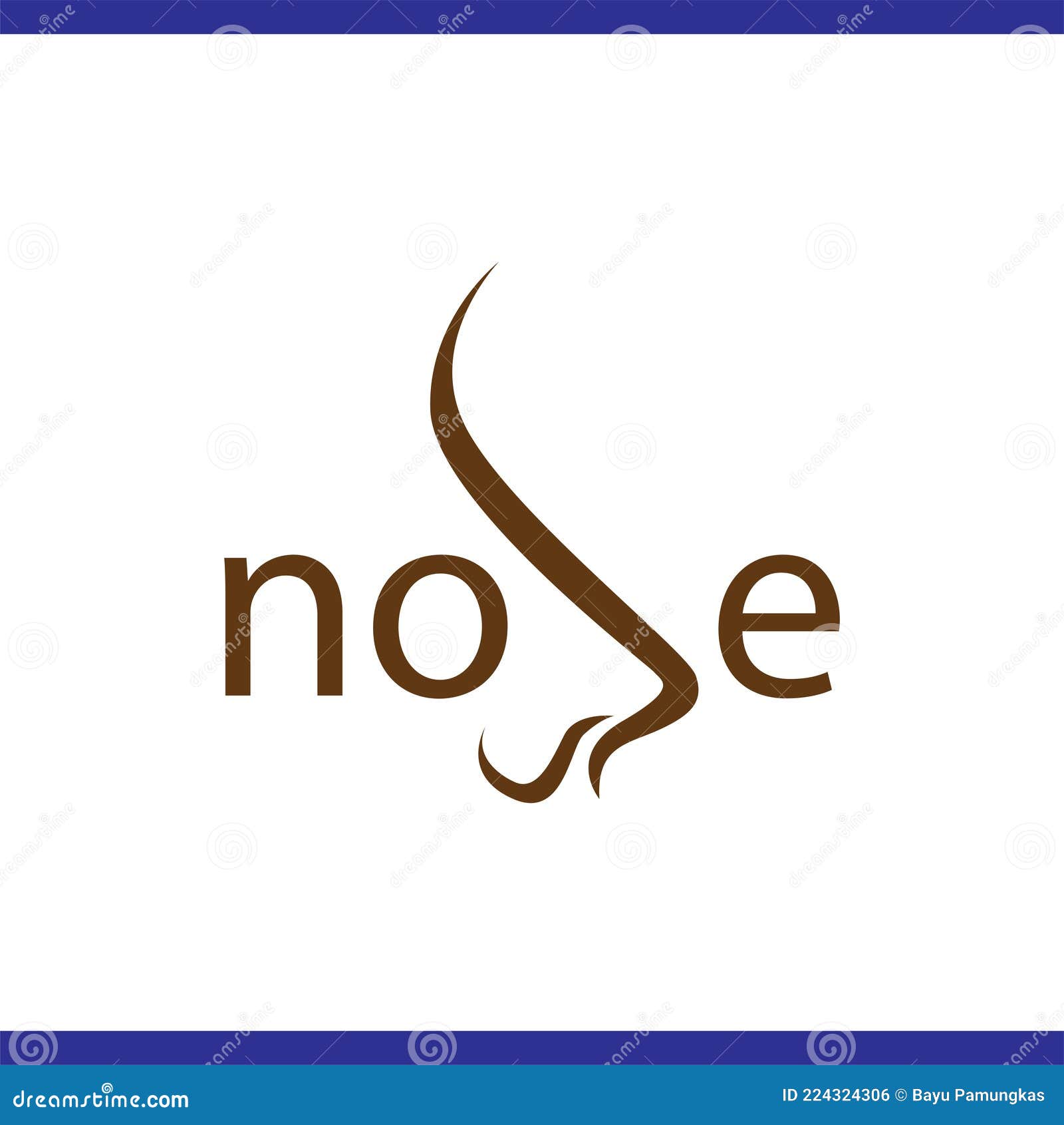 Nose Logo Vector Element. Nose Logotype Stock Vector - Illustration of ...