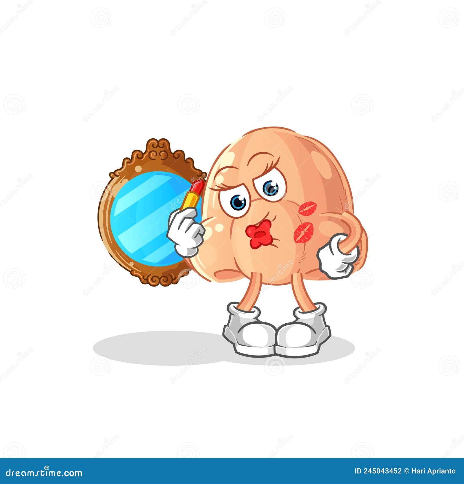 Nose Make Up Mascot. Cartoon Vector Stock Vector - Illustration of ...