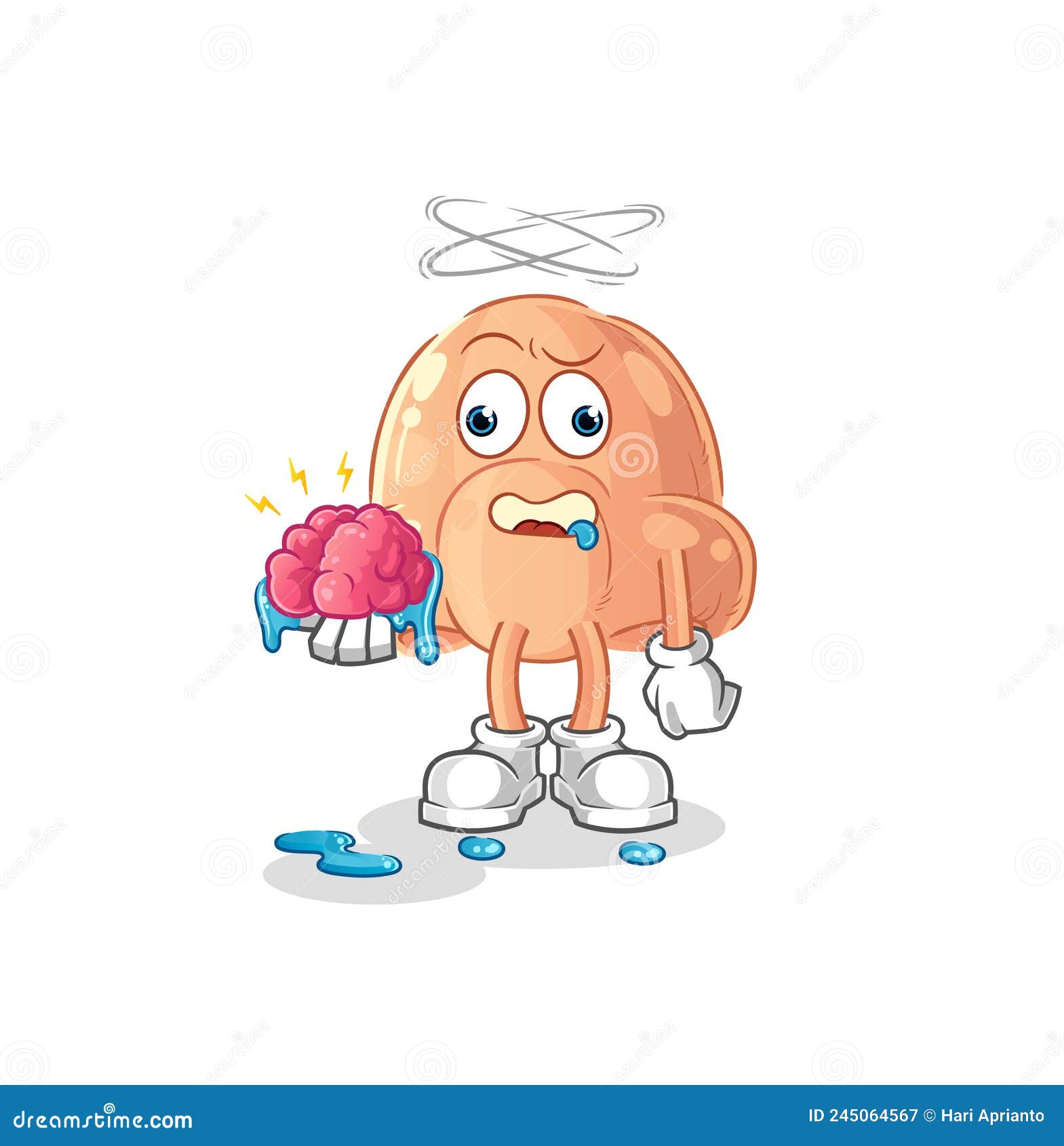 Nose No Brain Vector. Cartoon Character Stock Vector - Illustration of ...