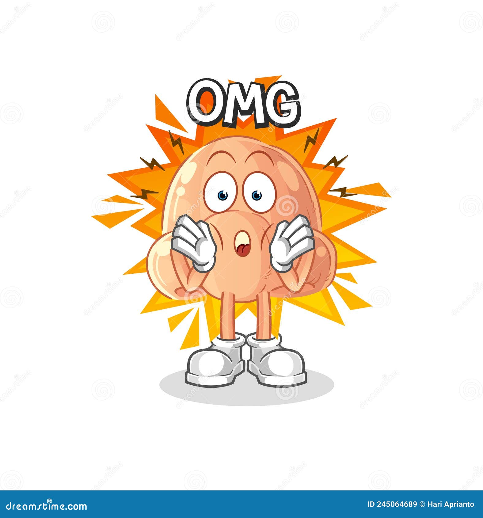 Nose Oh My God Vector. Cartoon Character Stock Vector - Illustration of ...