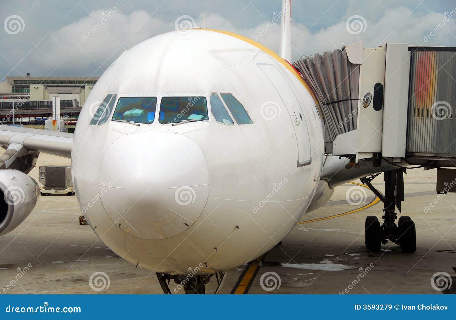 Nose of passenger plane stock image. Image of front, pilot - 3593279