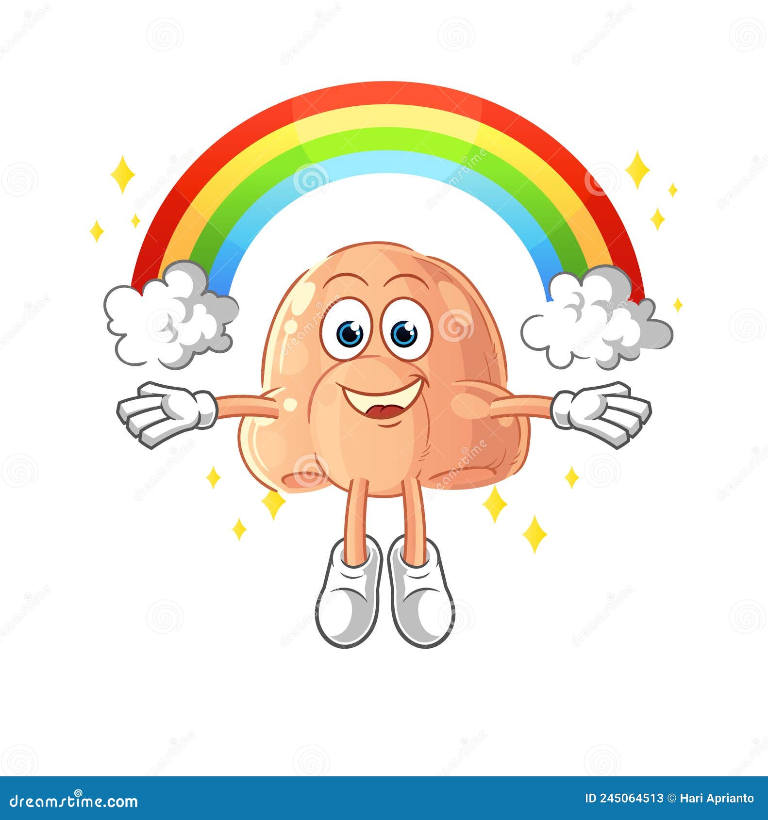 Nose with a Rainbow. Cartoon Vector Stock Vector - Illustration of ...