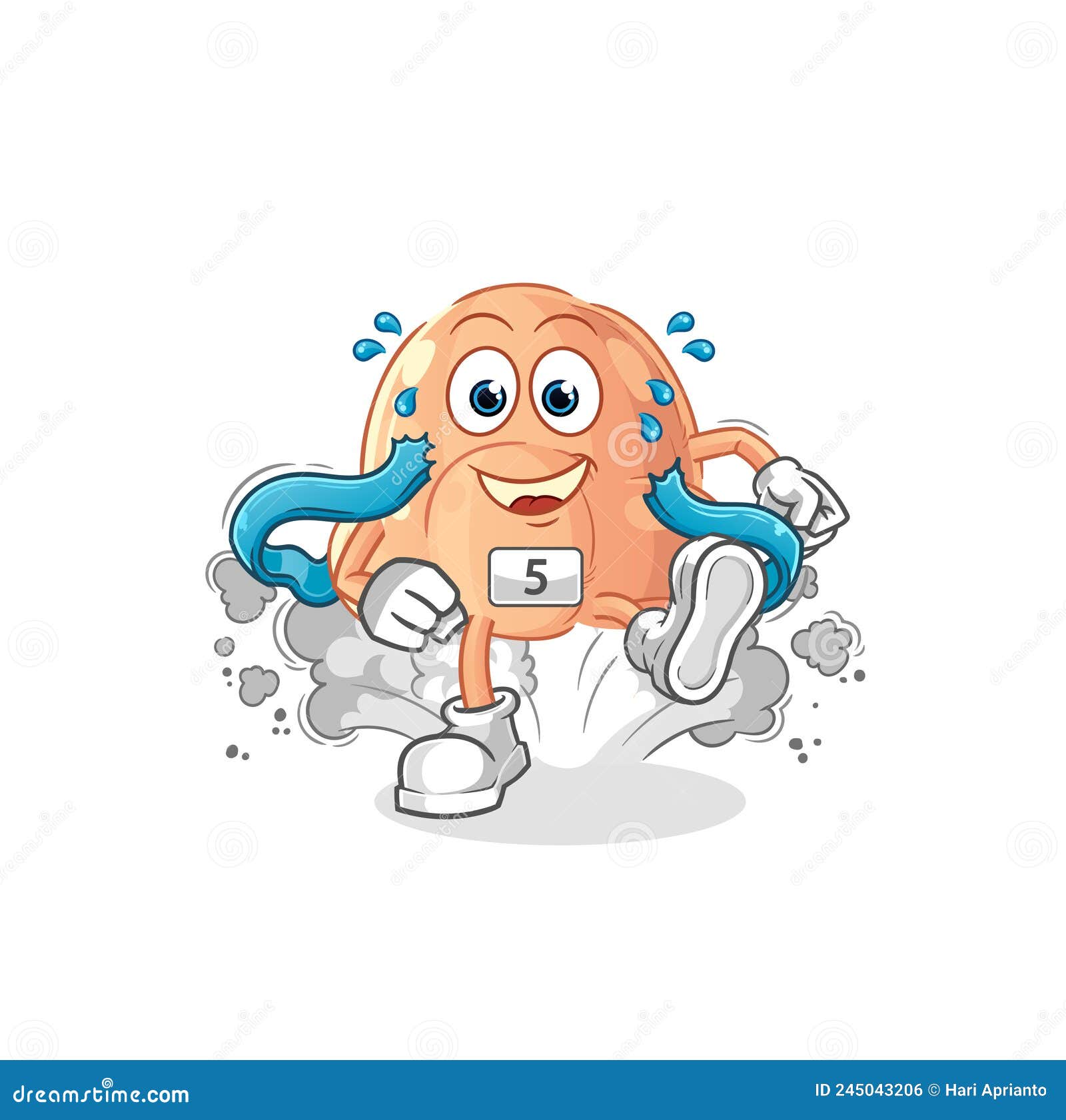 Nose Runner Character. Cartoon Mascot Vector Stock Vector ...