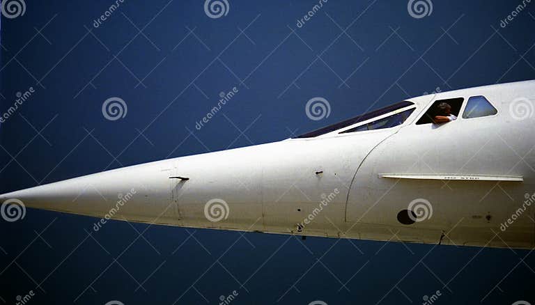 Nose section of Concorde stock photo. Image of details - 11208138