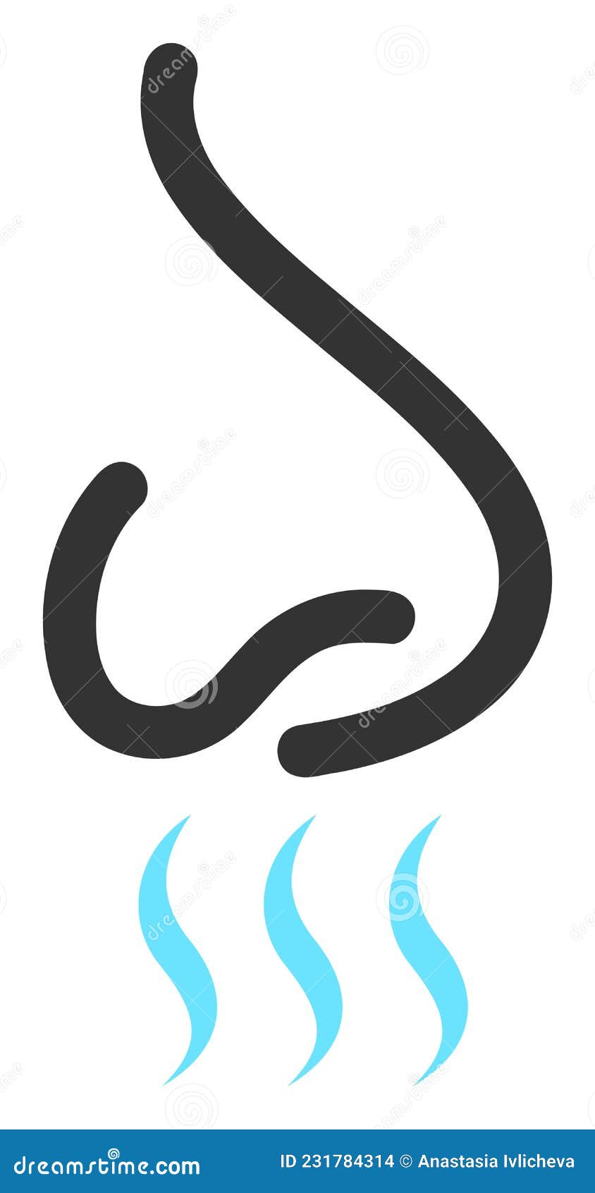 Nose And Smell Sense Vector Pictogram | CartoonDealer.com #102527548