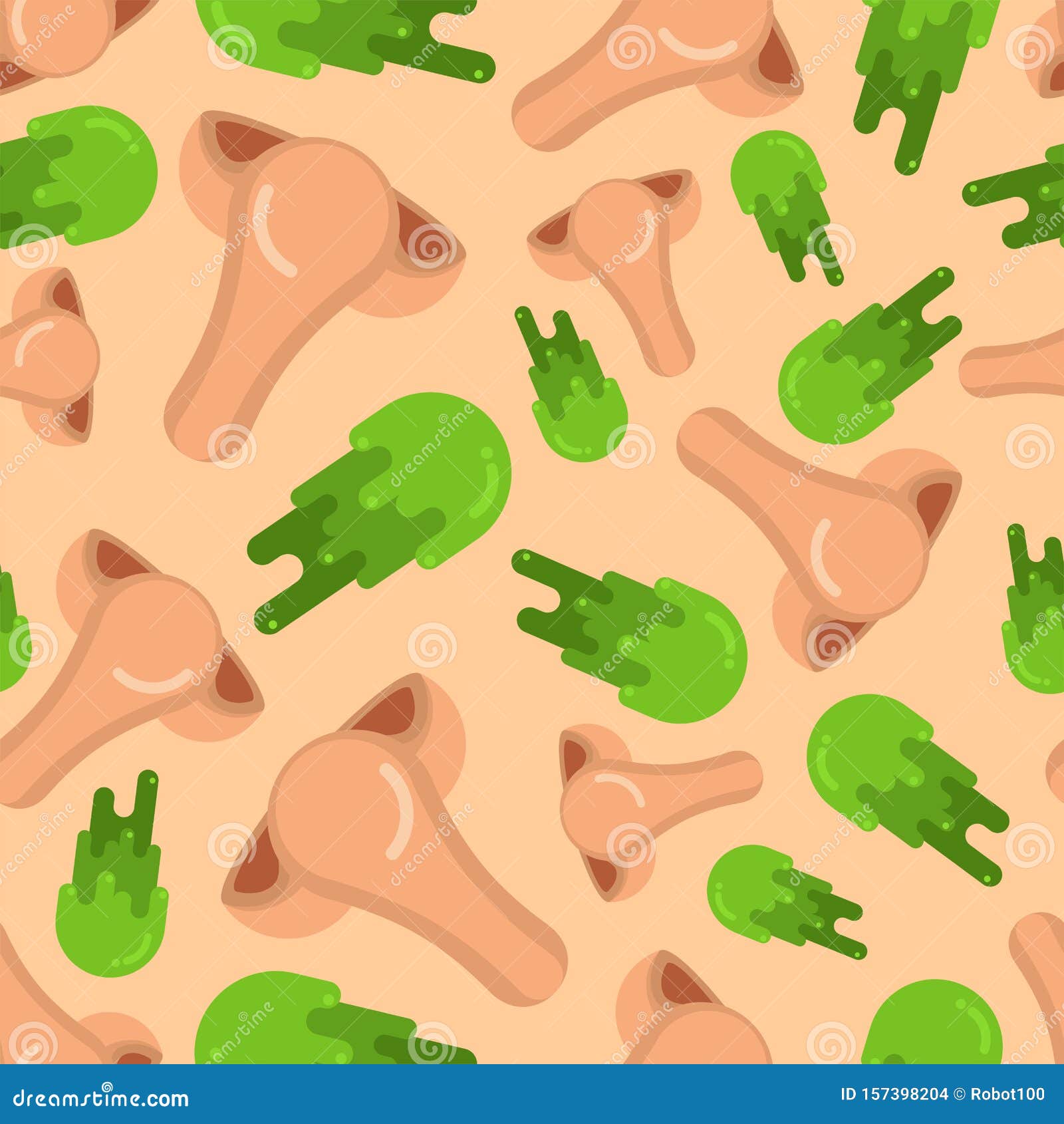 Nose with Snot Pattern Seamless. Noses and Runny Nose Background ...