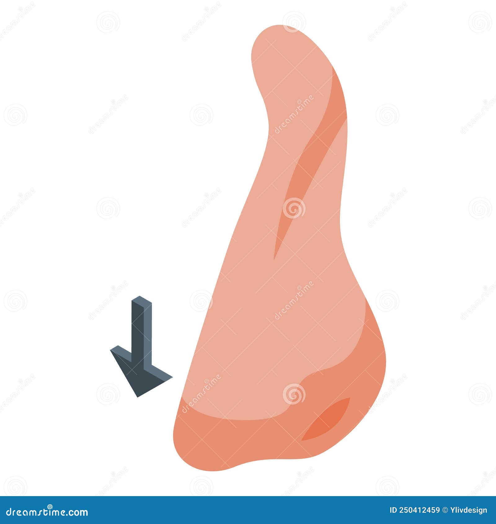 Nose Surgery Icon Isometric Vector. Doctor Operation Stock Vector ...