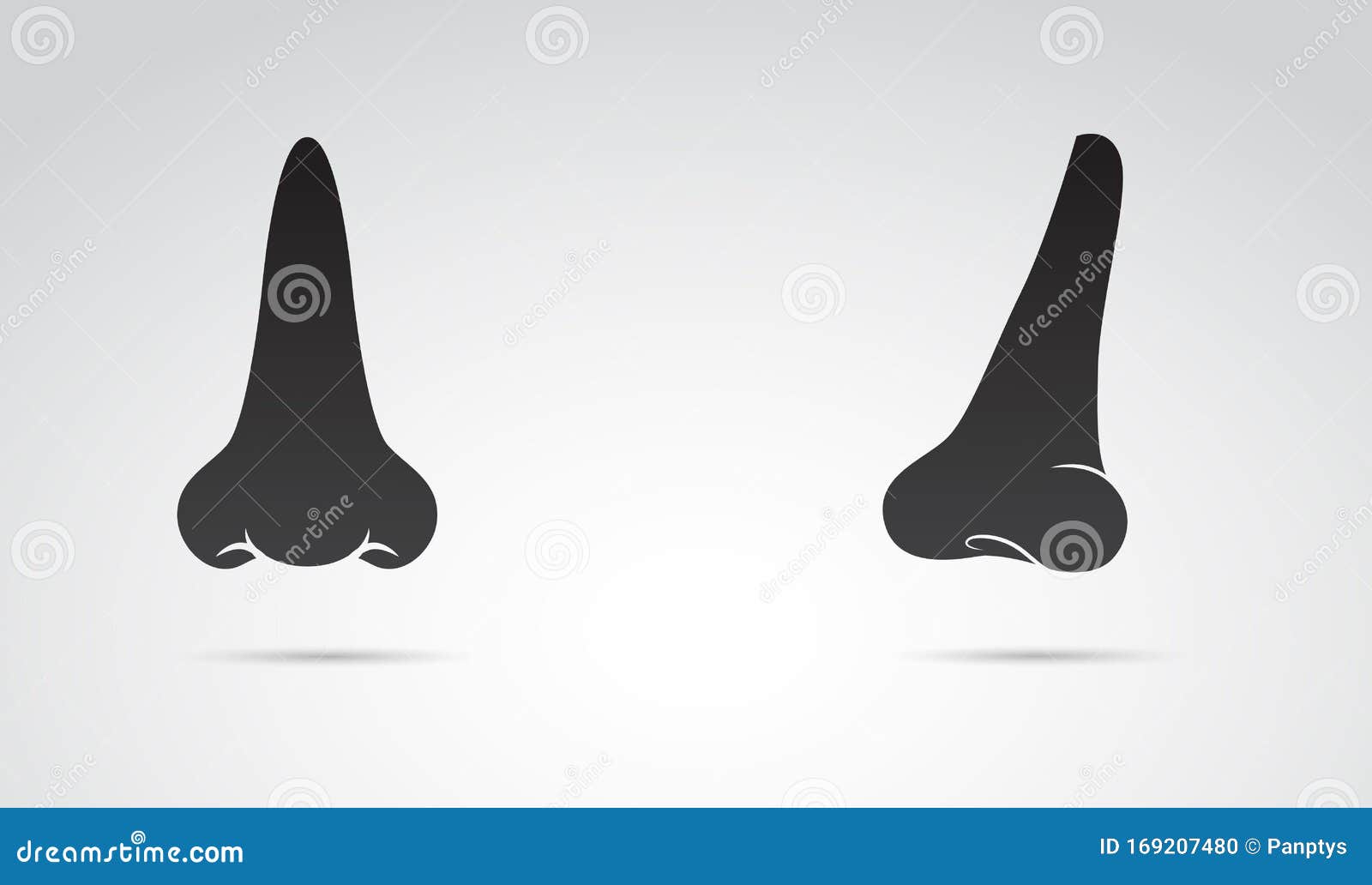 Nose Vector Icon Isolated on White Background. Stock Vector ...