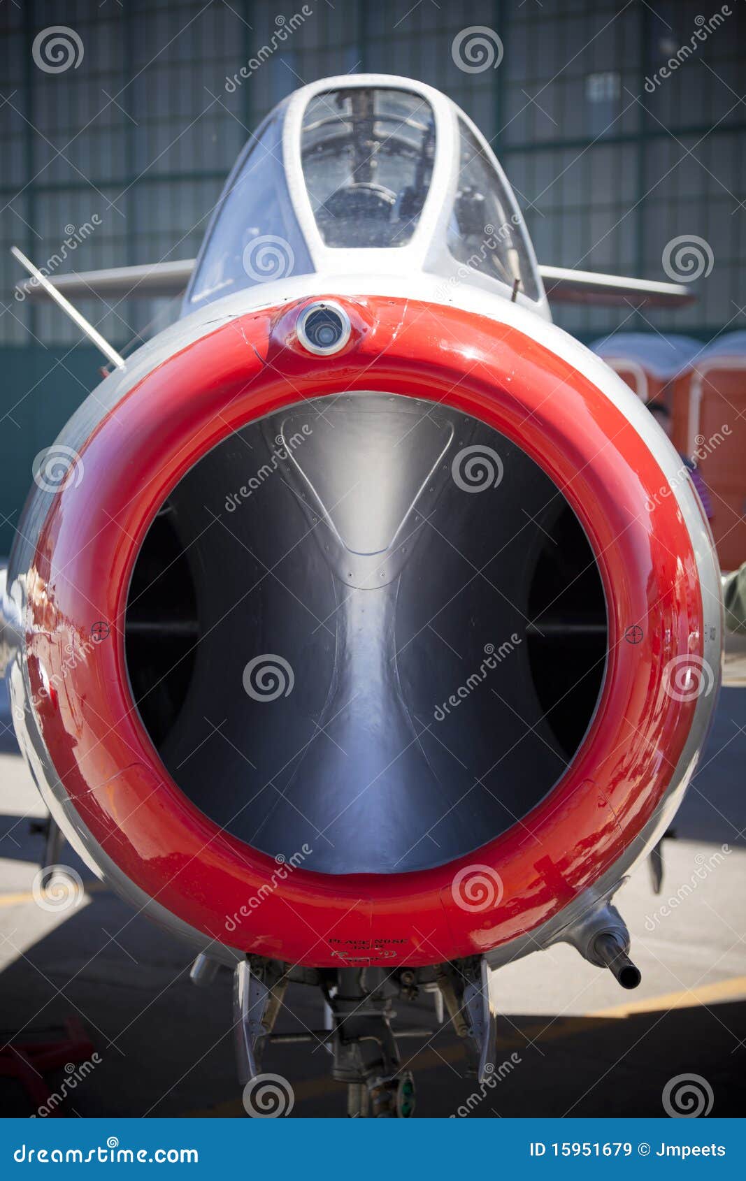 Nose of Vintage Fighter Jet Stock Image - Image of aluminum, fighter ...